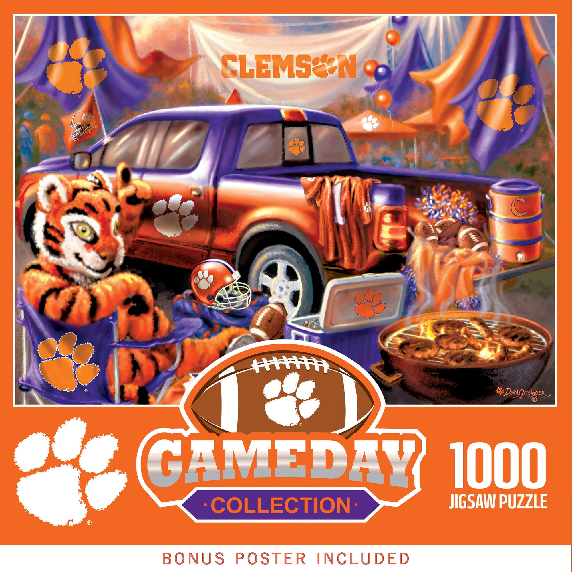 MasterPieces 1000 Piece Jigsaw Puzzle - NCAA Clemson Tigers Gameday ...