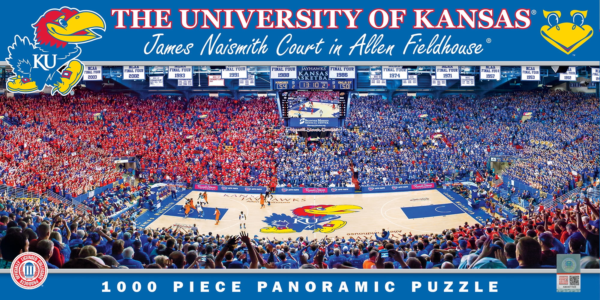 MasterPieces - 1000 Piece Jigsaw Puzzle, NCAA Kansas Jayhawks ...