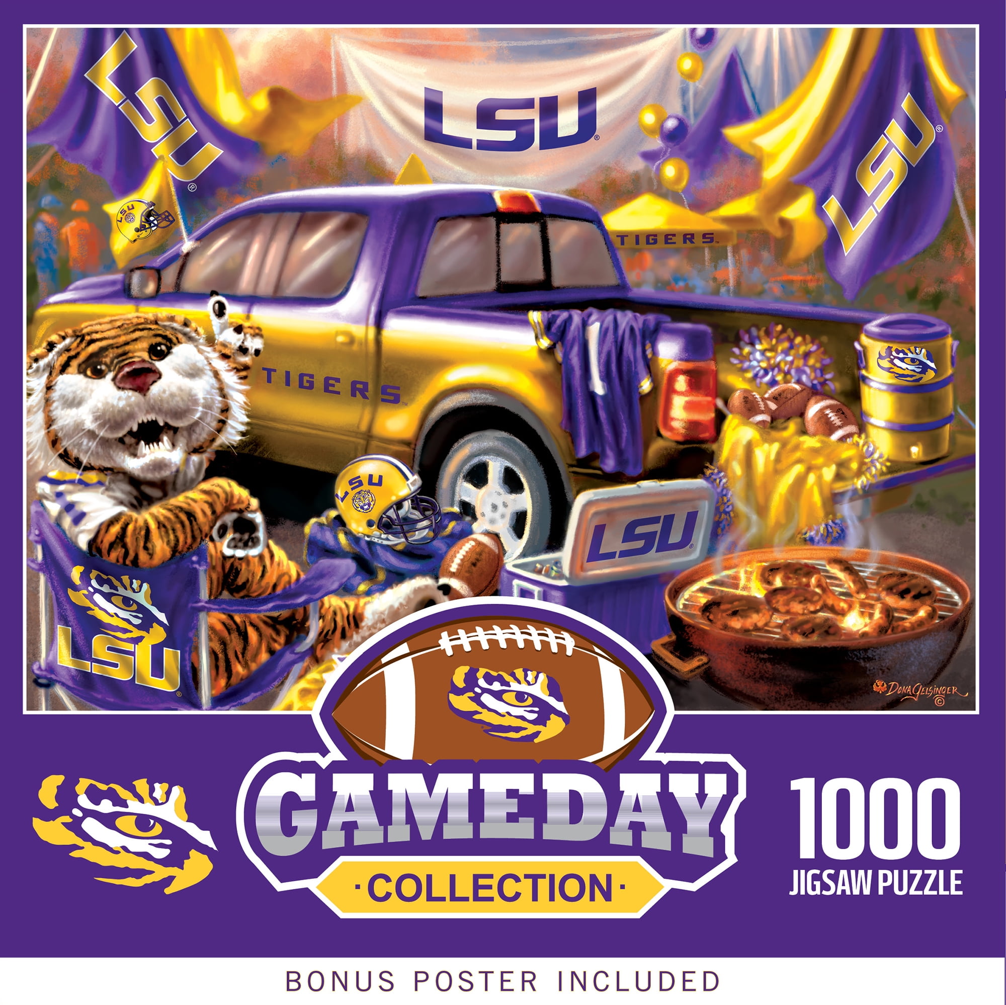MasterPieces 1000 Piece Jigsaw Puzzle - NCAA LSU Tigers Gameday ...