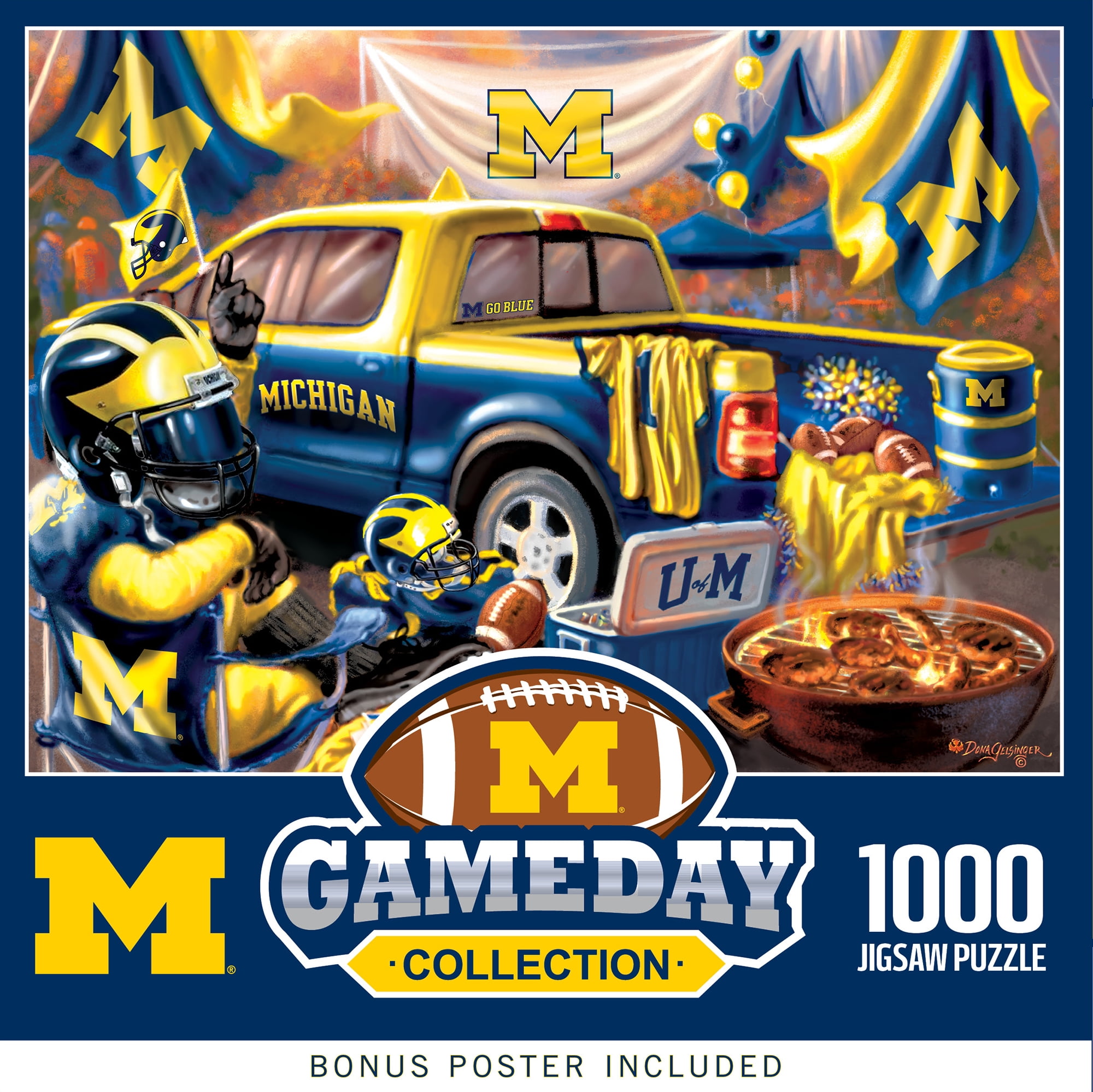 MasterPieces 1000 Piece Jigsaw Puzzle - NCAA Michigan Wolverines ...