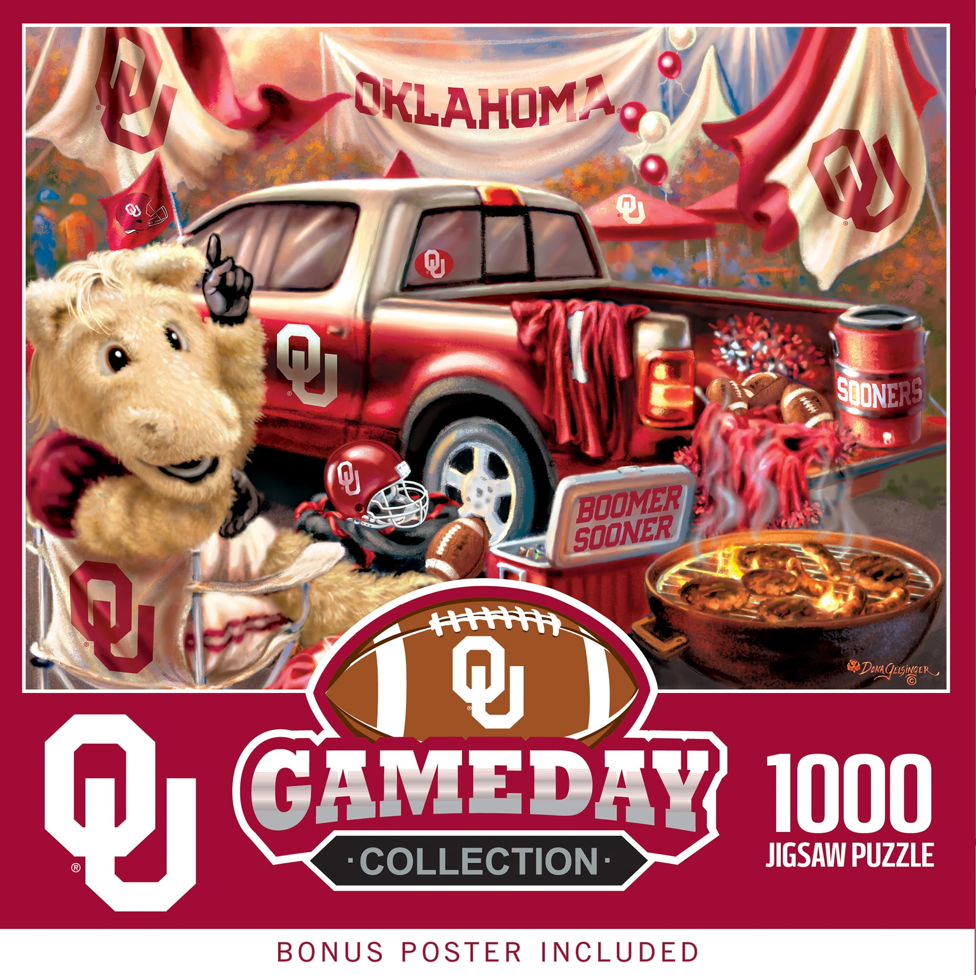 Oklahoma Sooners 1000 Piece Jigsaw Puzzle by MasterPieces - NCAA ...