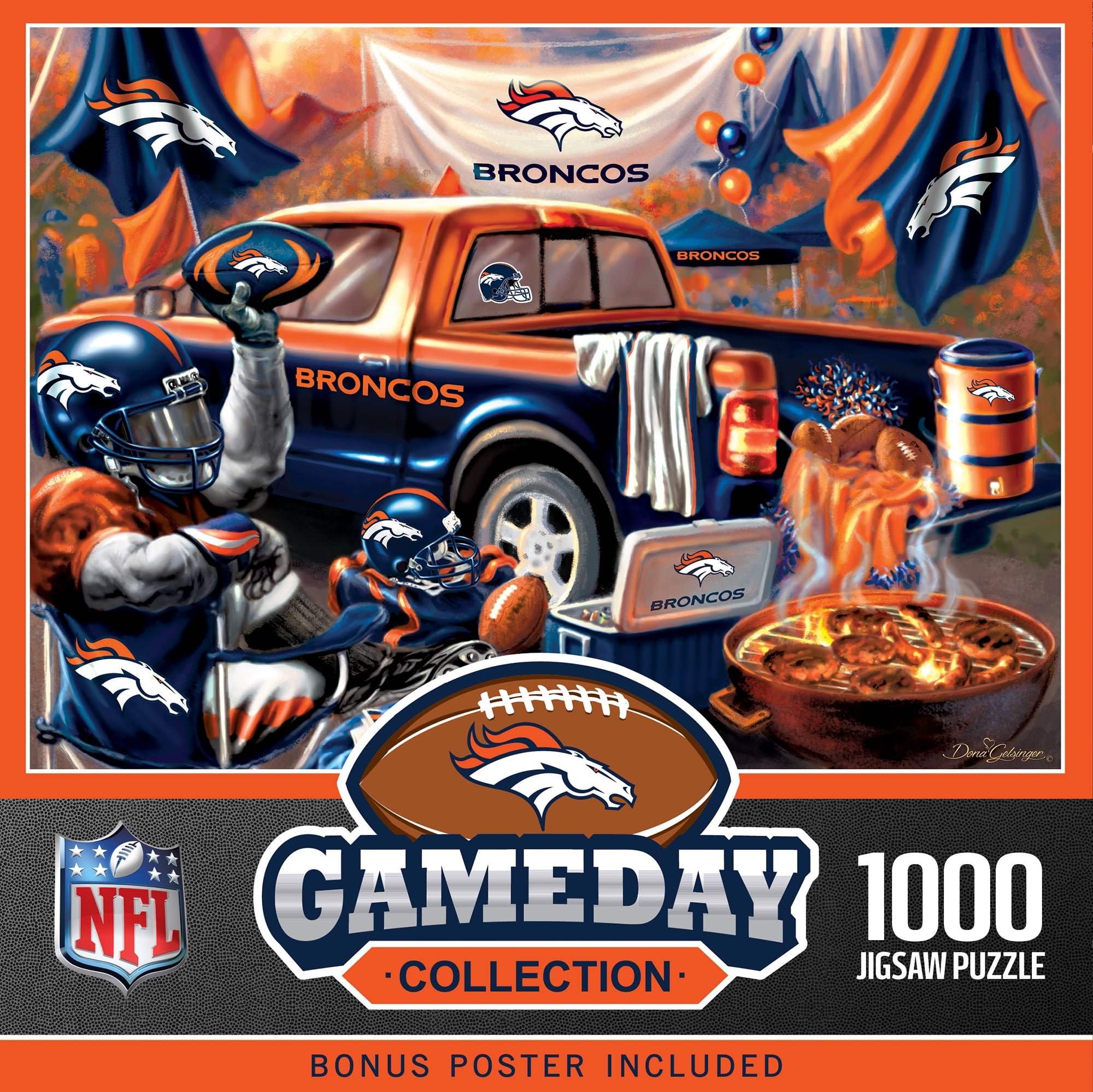 MasterPieces 1000 Piece Jigsaw Puzzle - NFL Denver Broncos Gameday ...