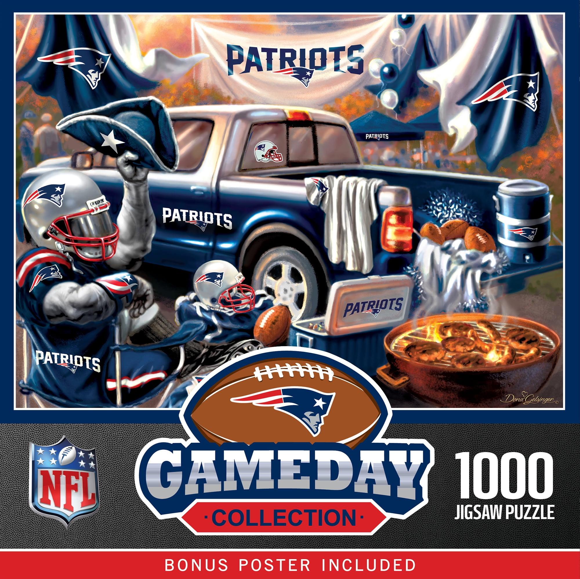 MasterPieces 1000 Piece Jigsaw Puzzle - NFL New England Patriots ...