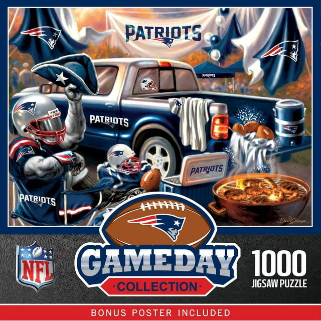 MasterPieces 1000 Piece Jigsaw Puzzle - NFL New England Patriots ...