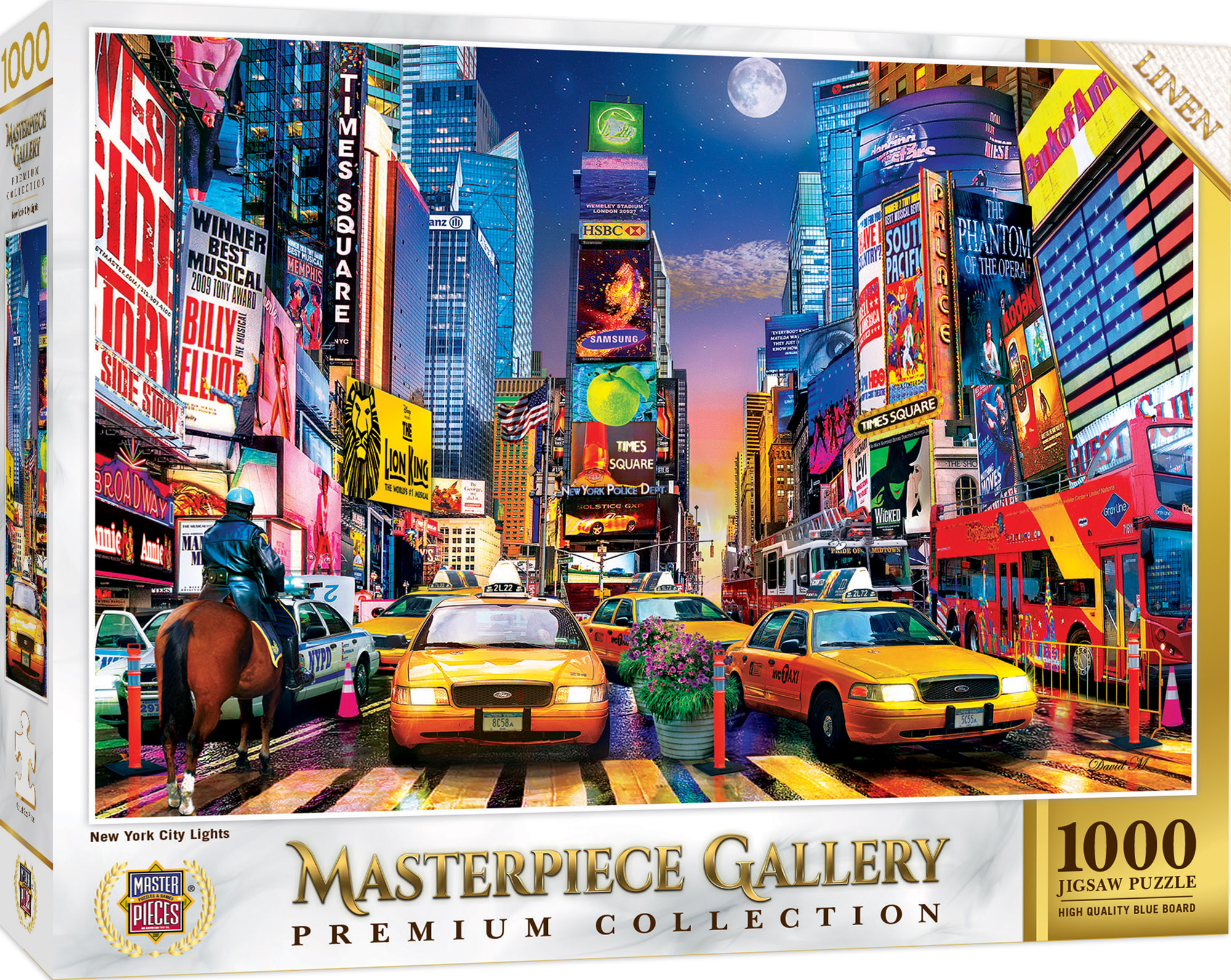 MasterPieces 1000 Piece Jigsaw Puzzle - New York City Lights - 26.8"x19 ...