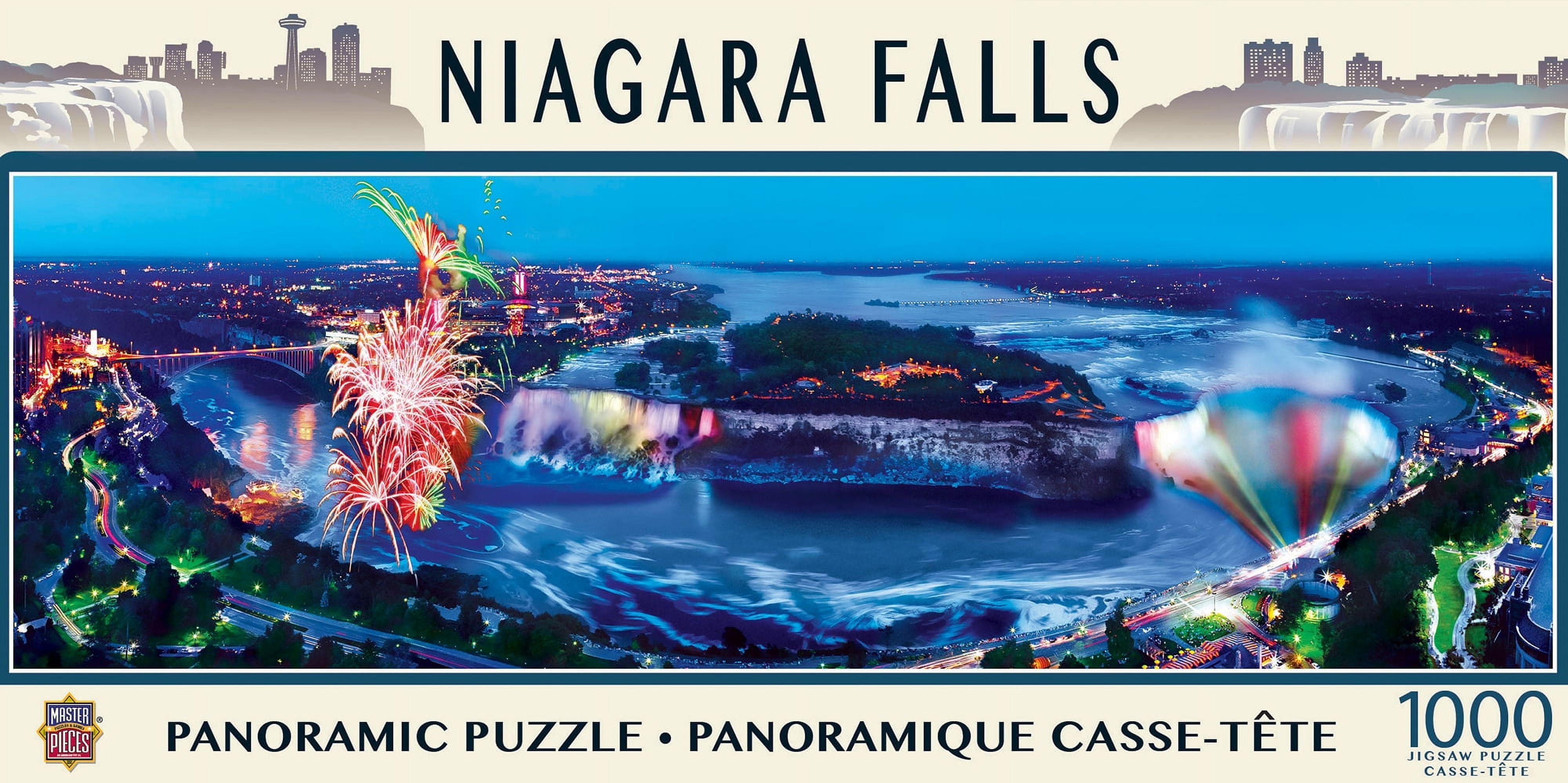 MasterPieces - 1000 Piece Jigsaw Puzzle, Niagara Falls Panoramic, Fun ...
