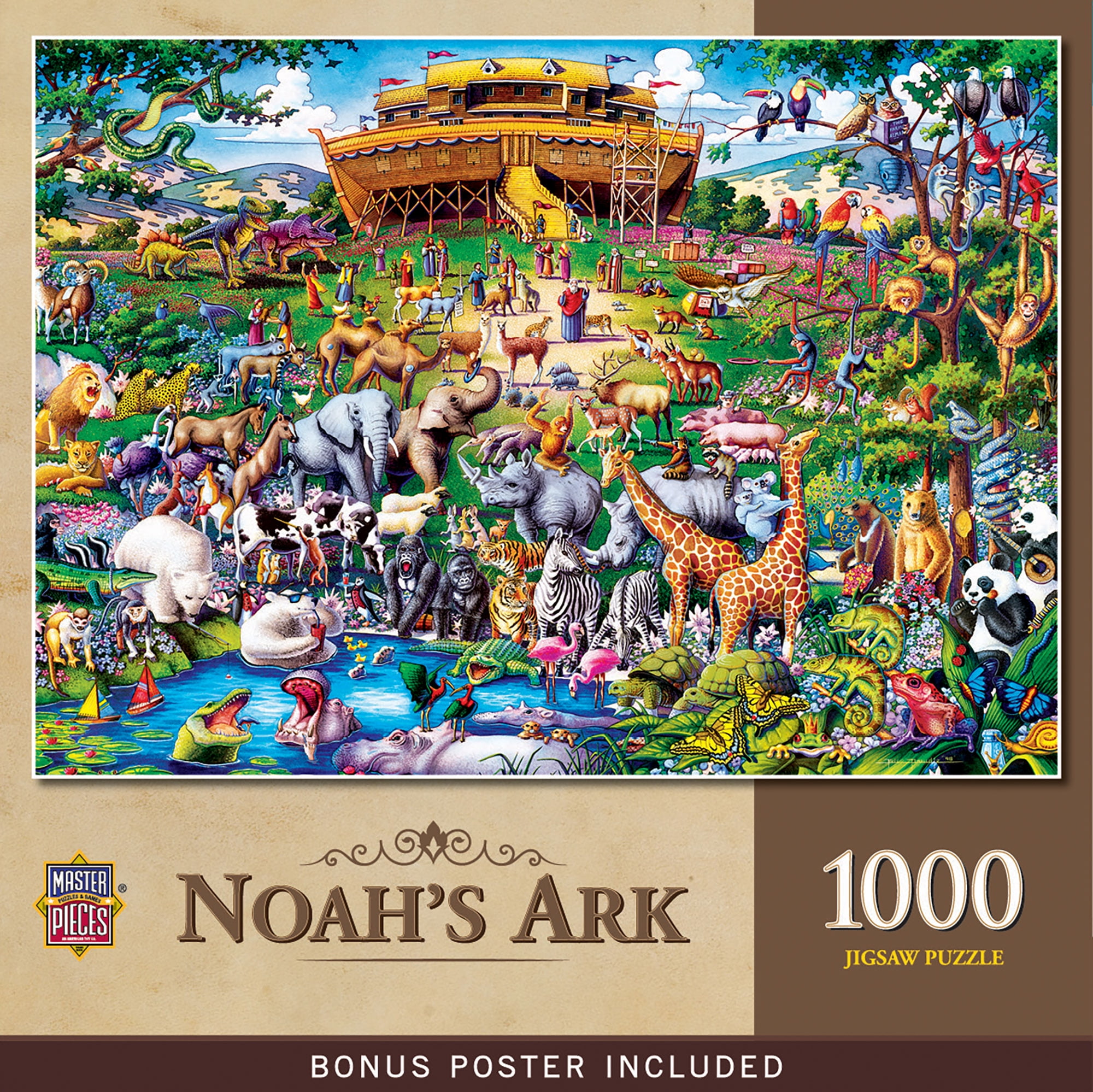 MasterPieces 1000 Piece Noah's Ark Jigsaw Puzzle for Adults - 19.25"x26 ...