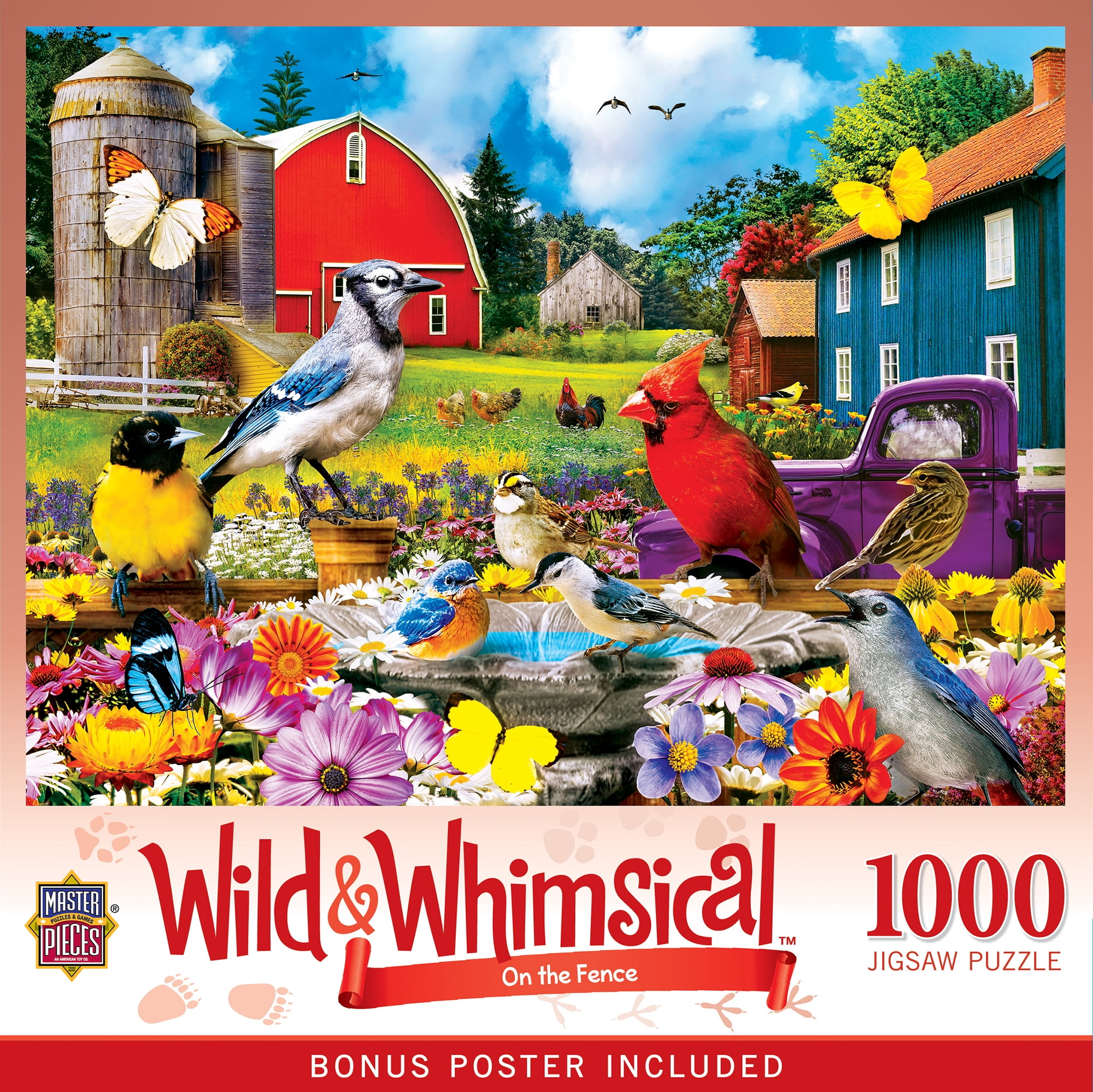MasterPieces 1000 Piece Jigsaw Puzzle - On The Fence - 19.25"x26.75 ...