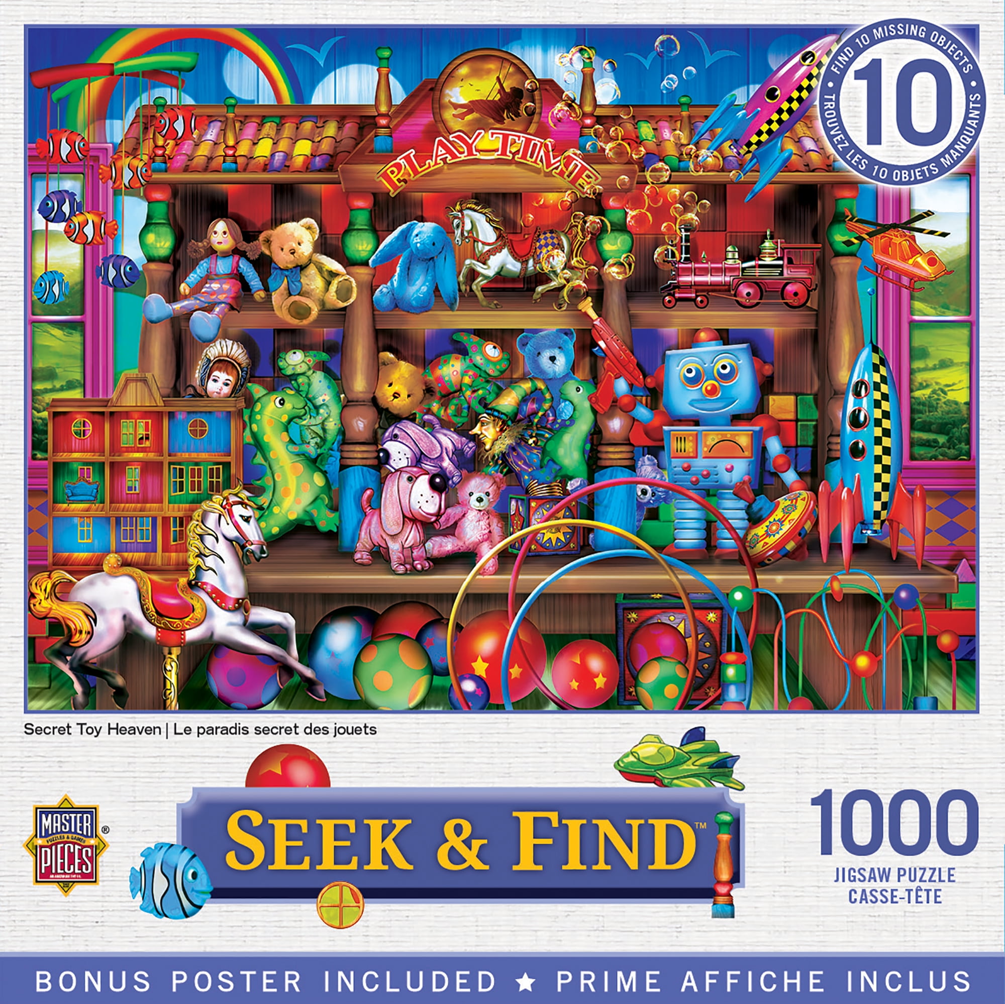 MasterPieces 1000 Piece Jigsaw Puzzle Seek and Find Toy Store Hidden ...