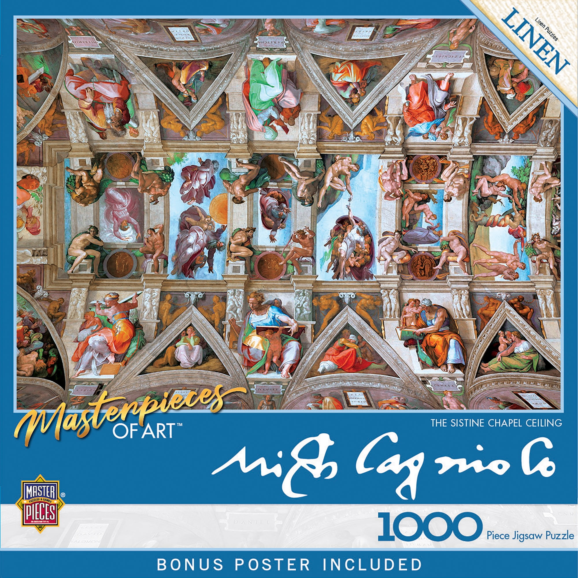 MasterPieces Jigsaw Puzzle, Sistine Chapel Fresco by Michelangelo, 1000 ...