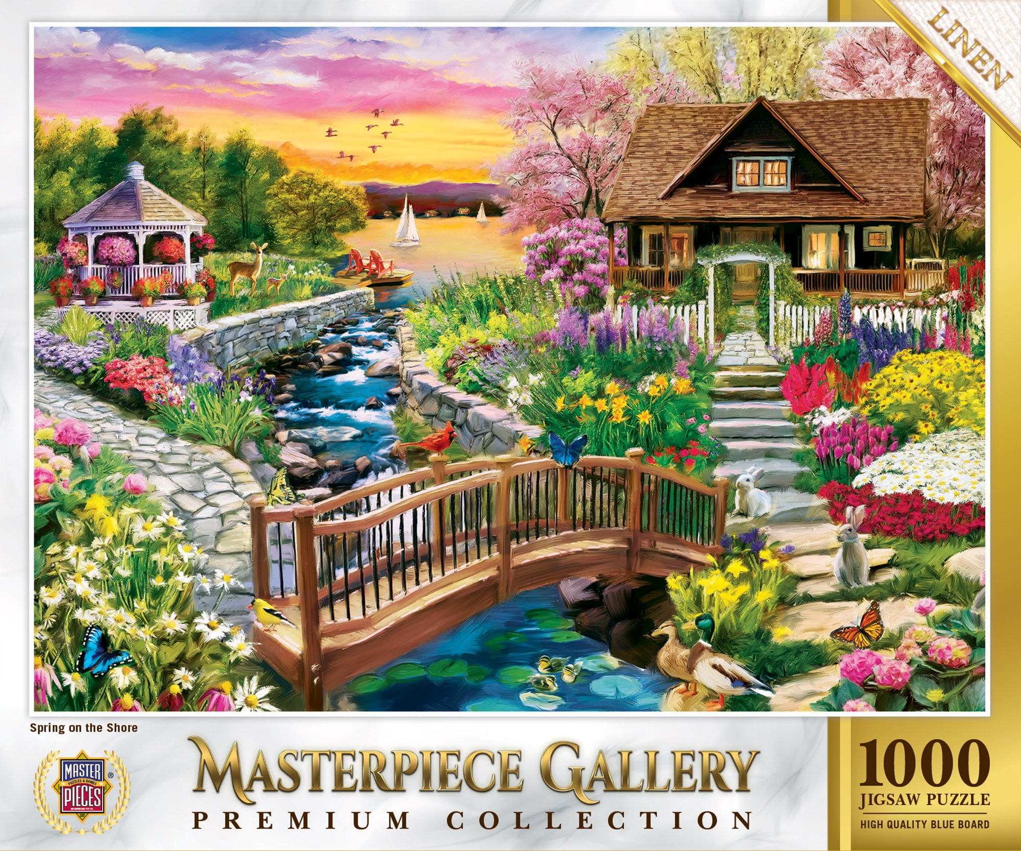 MasterPieces 1000 Piece Jigsaw Puzzle - Spring On The Shore - 26.75"x ...