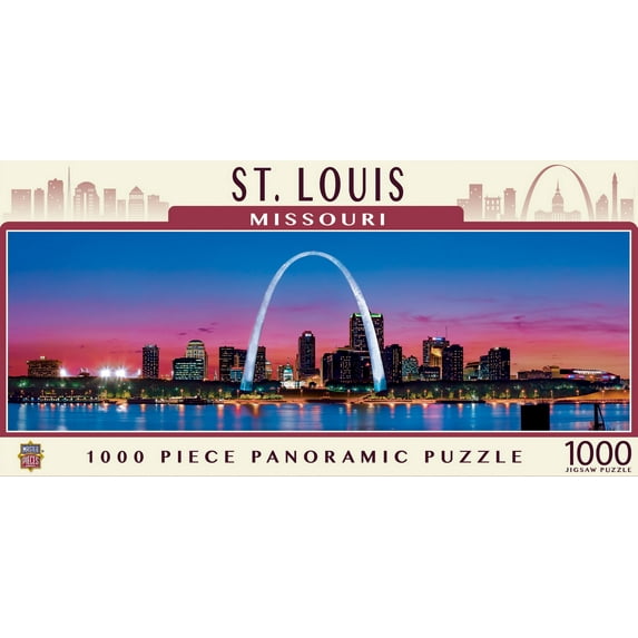 MasterPieces - 1000 Piece Jigsaw Puzzle, St. Louis Skyline Panoramic ...