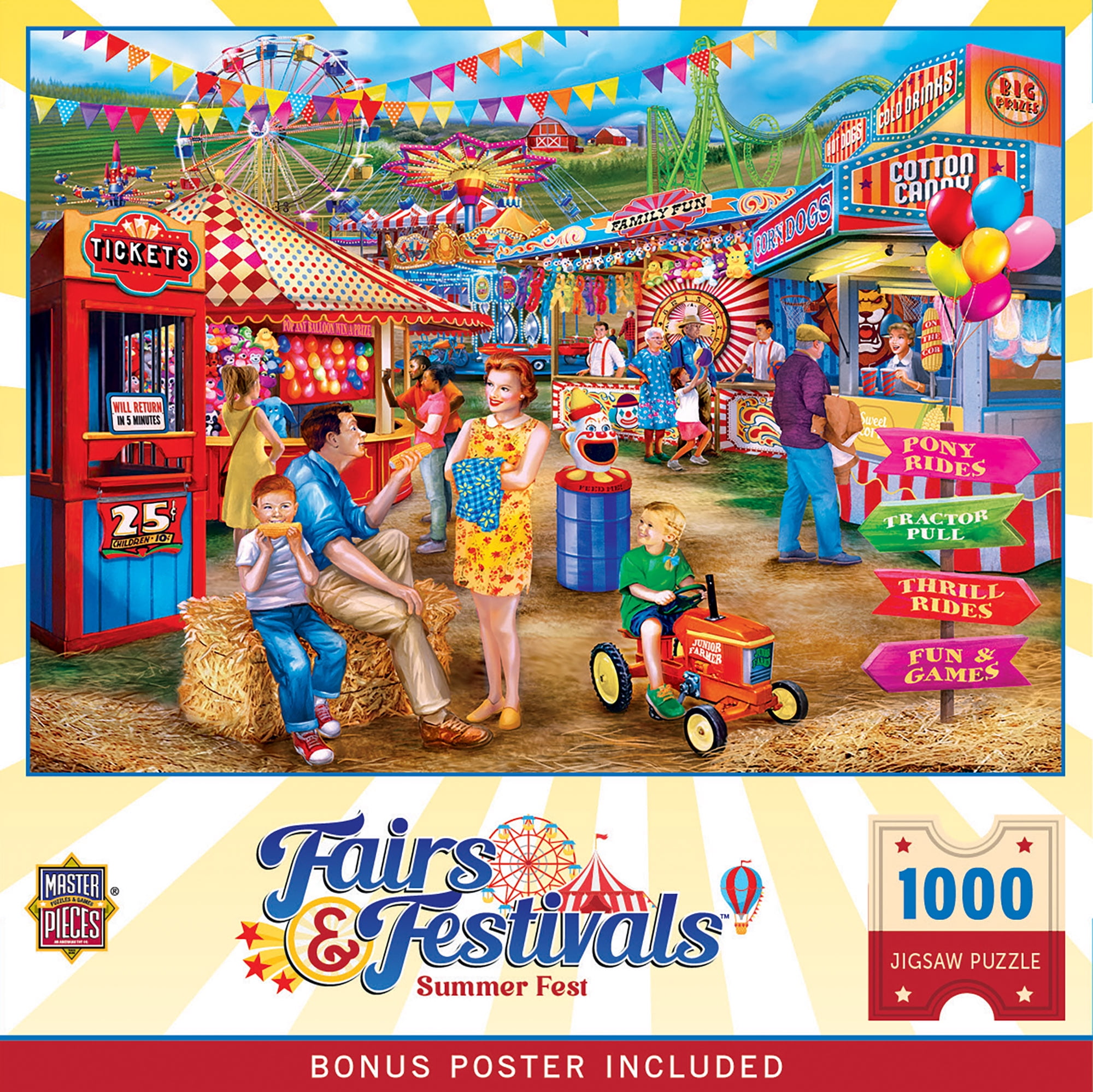 MasterPieces 1000 Piece Jigsaw Puzzle - Summer Fest - 19.25"x26.75 ...