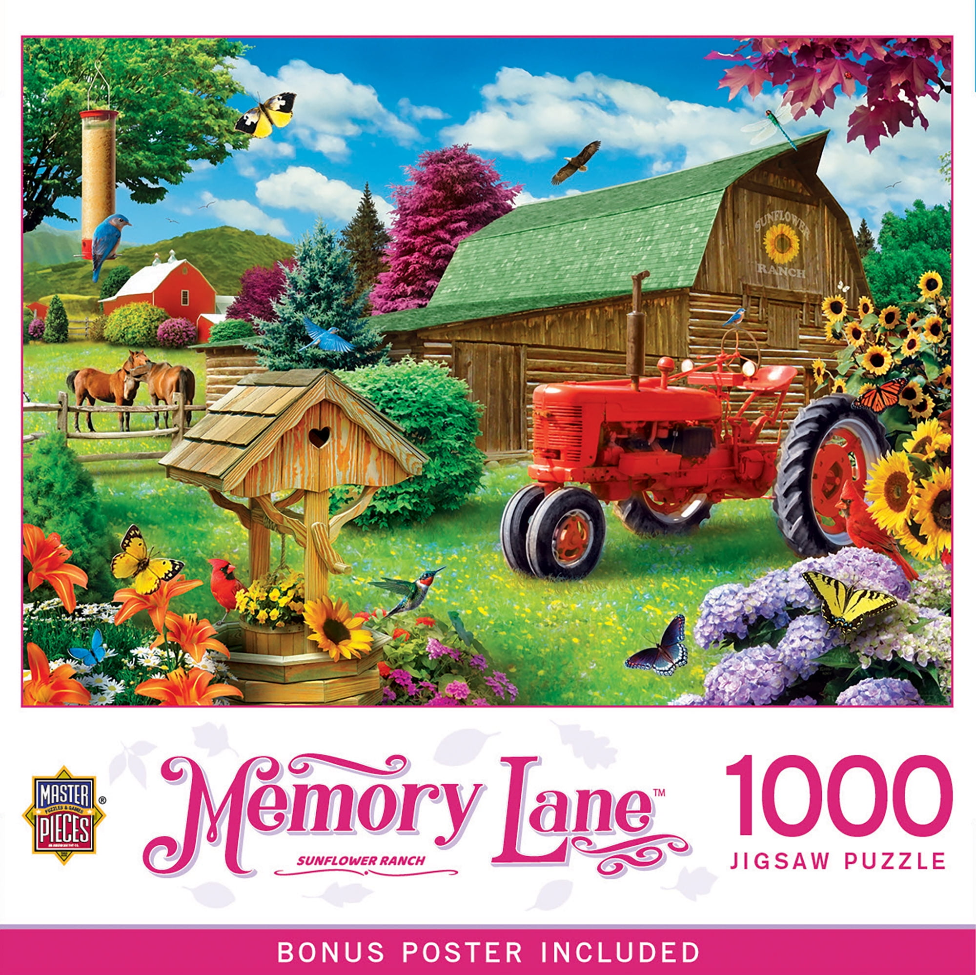 MasterPieces 1000 Piece Jigsaw Puzzle - Sunflower Ranch - 19.25"x26.75 ...