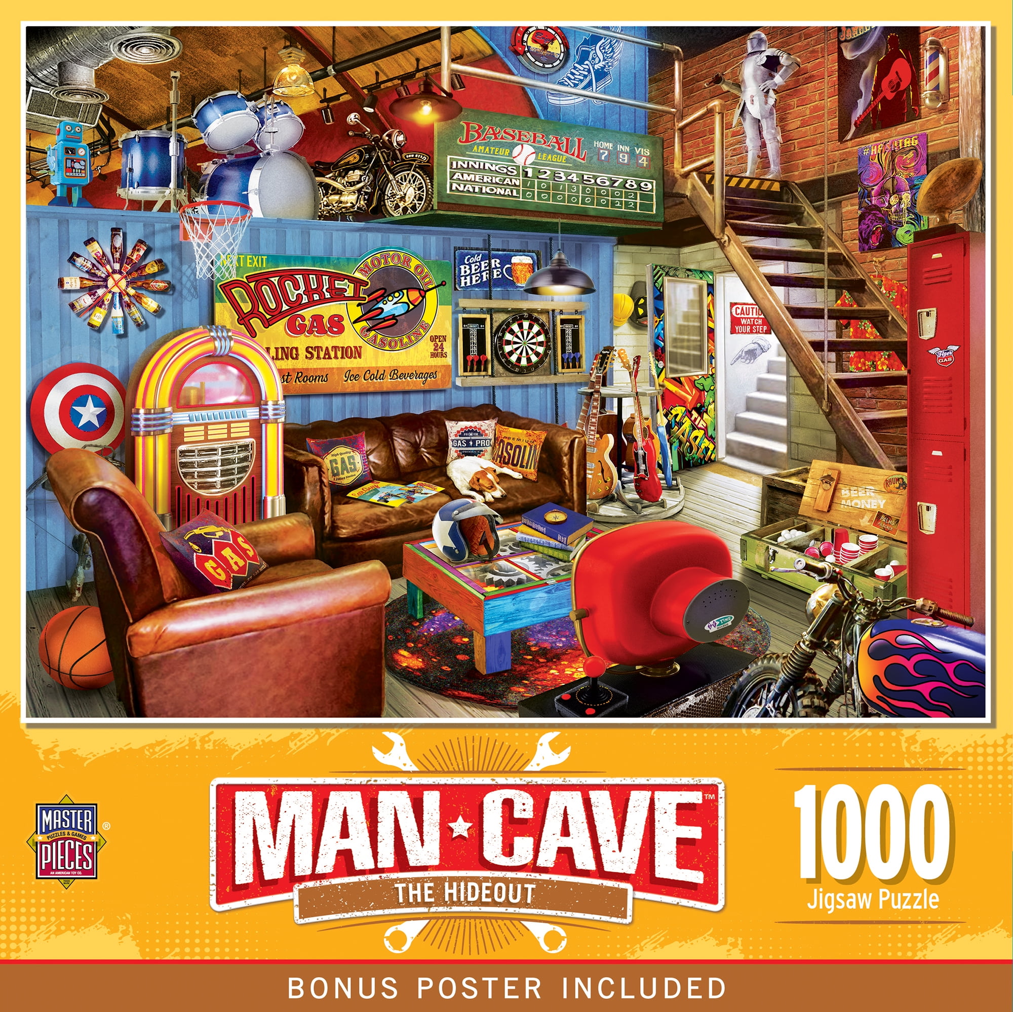 MasterPieces 1000 Piece Jigsaw Puzzle - The Hideout - 19.25"x26.75 ...