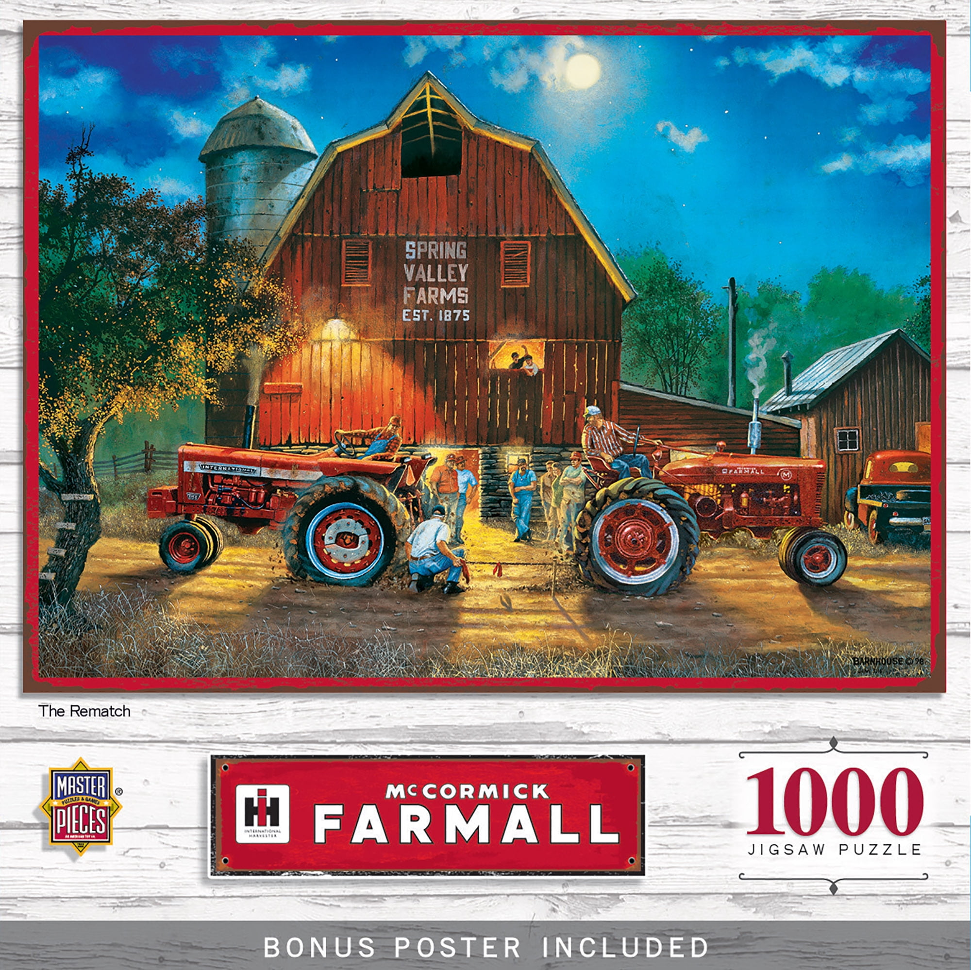 MasterPieces Farmall Tractor Jigsaw Puzzle, 1000 Pieces, 19.25 x 26.75 ...