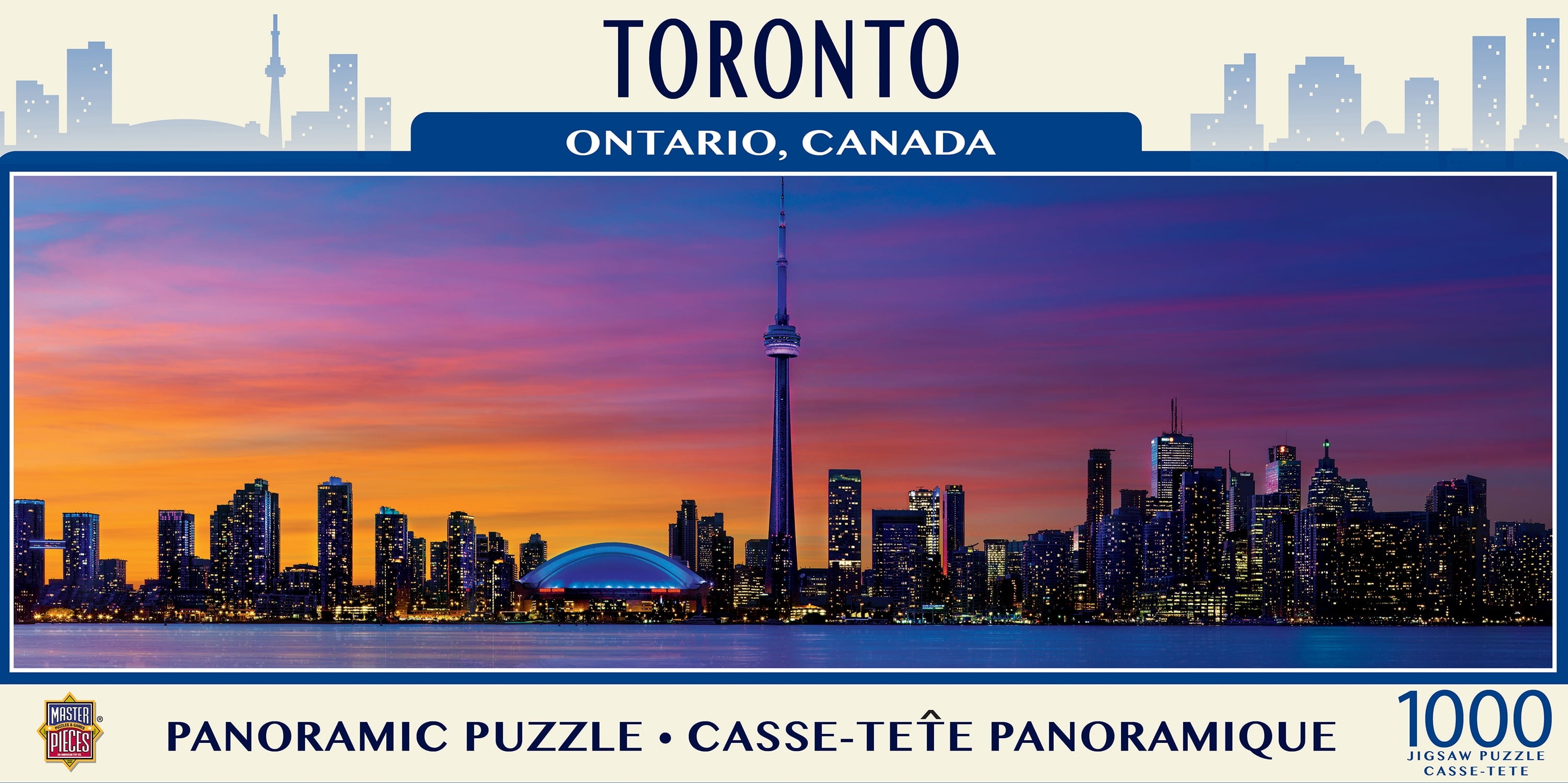 MasterPieces - 1000 Piece Jigsaw Puzzle, Toronto Skyline Panoramic, Fun ...