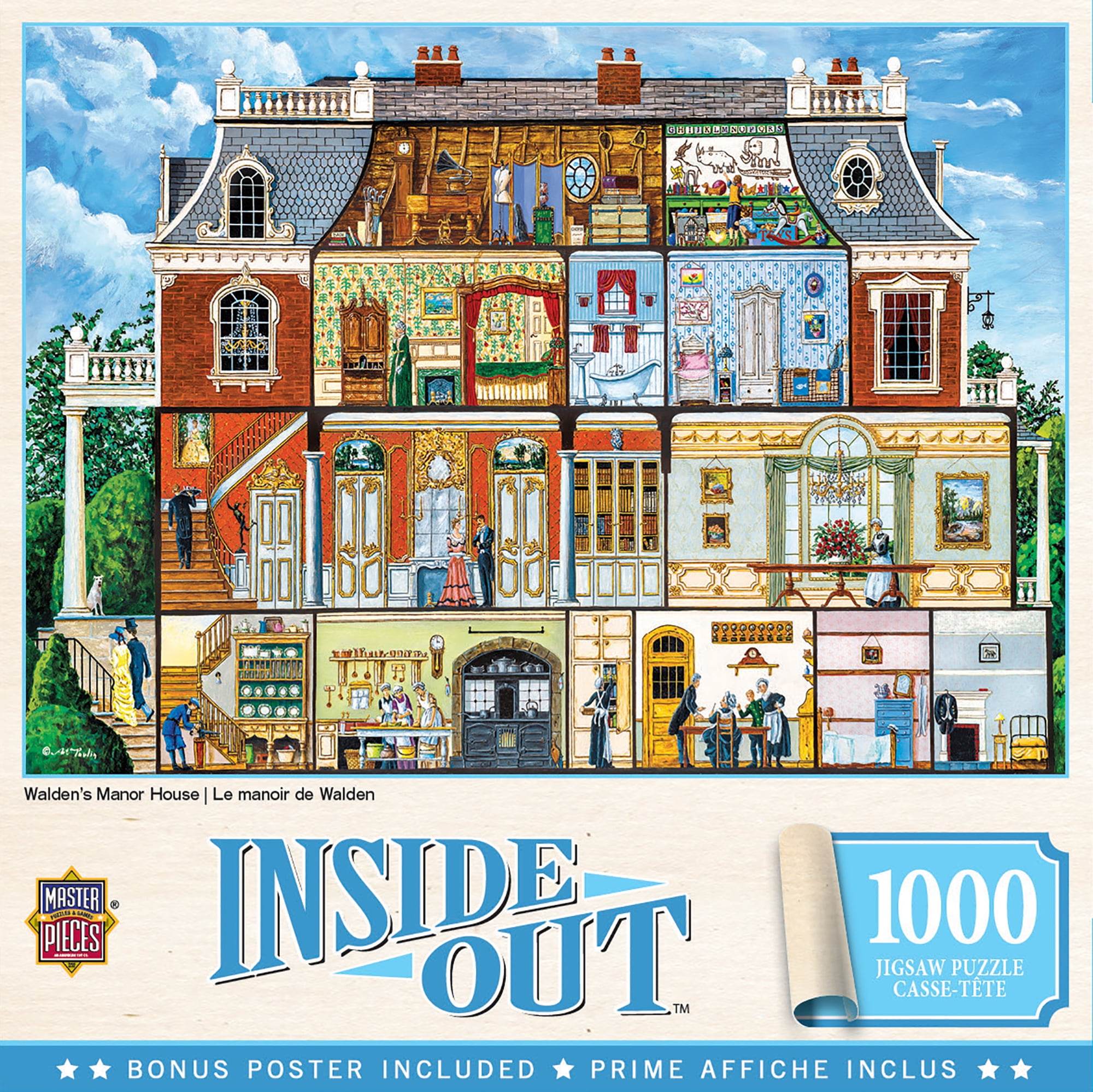 MasterPieces 1000 Piece Jigsaw Puzzle - Walden Manor House - 19.25"x26 ...