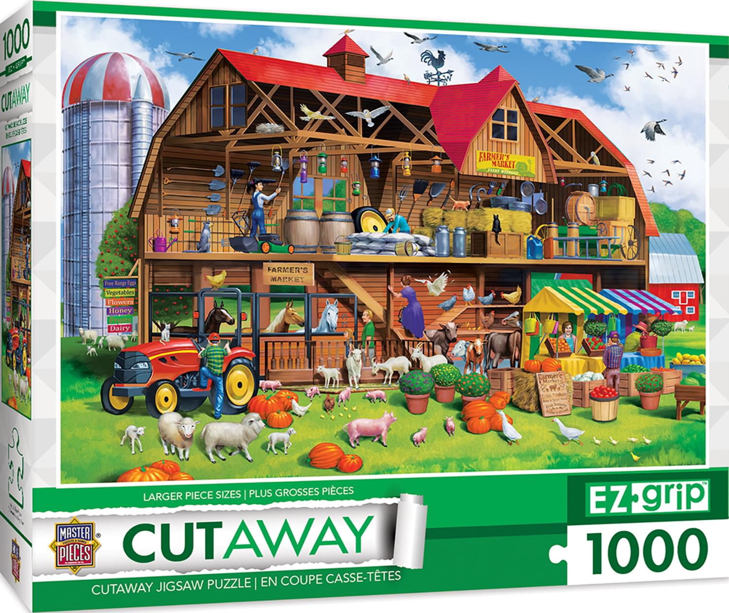 MasterPieces 1000 Piece Jigsaw Puzzle for Adults - Family Barn - 23.5 ...