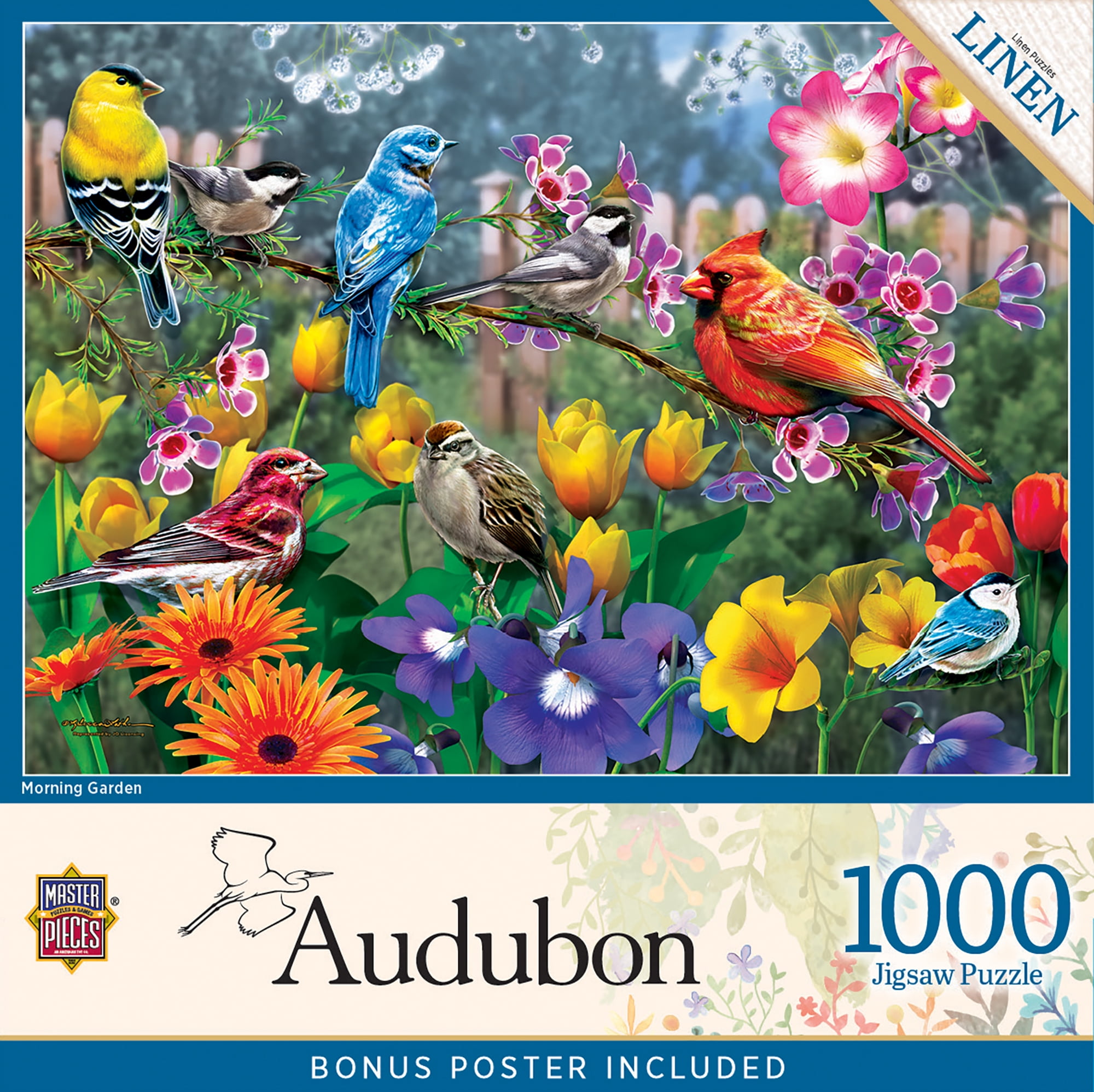 MasterPieces 1000 Piece Jigsaw Puzzle for Adults - Morning Garden - 19. ...