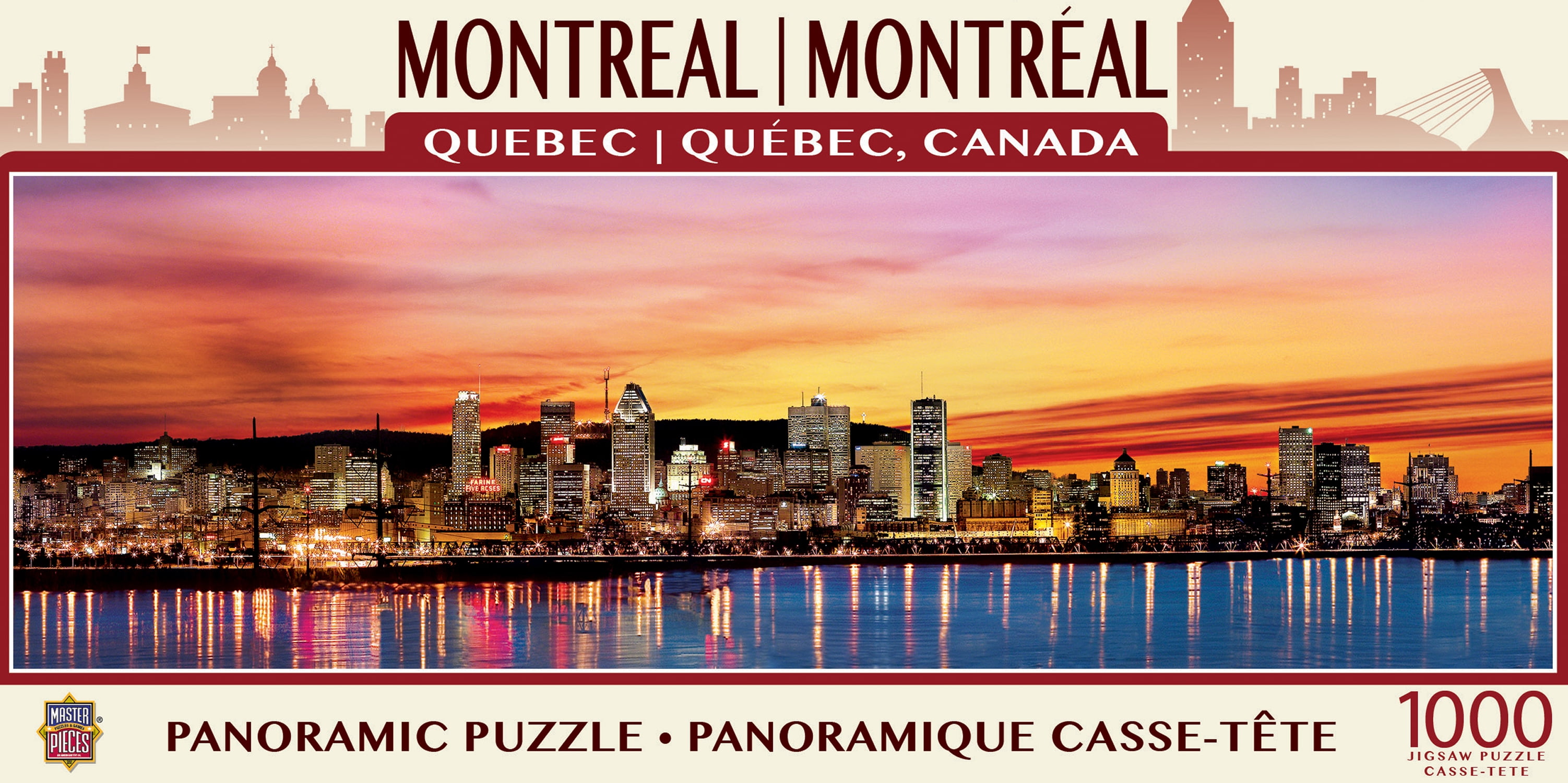 MasterPieces 1000 Piece Panoramic Jigsaw Puzzle - Montreal - 13"x39 ...