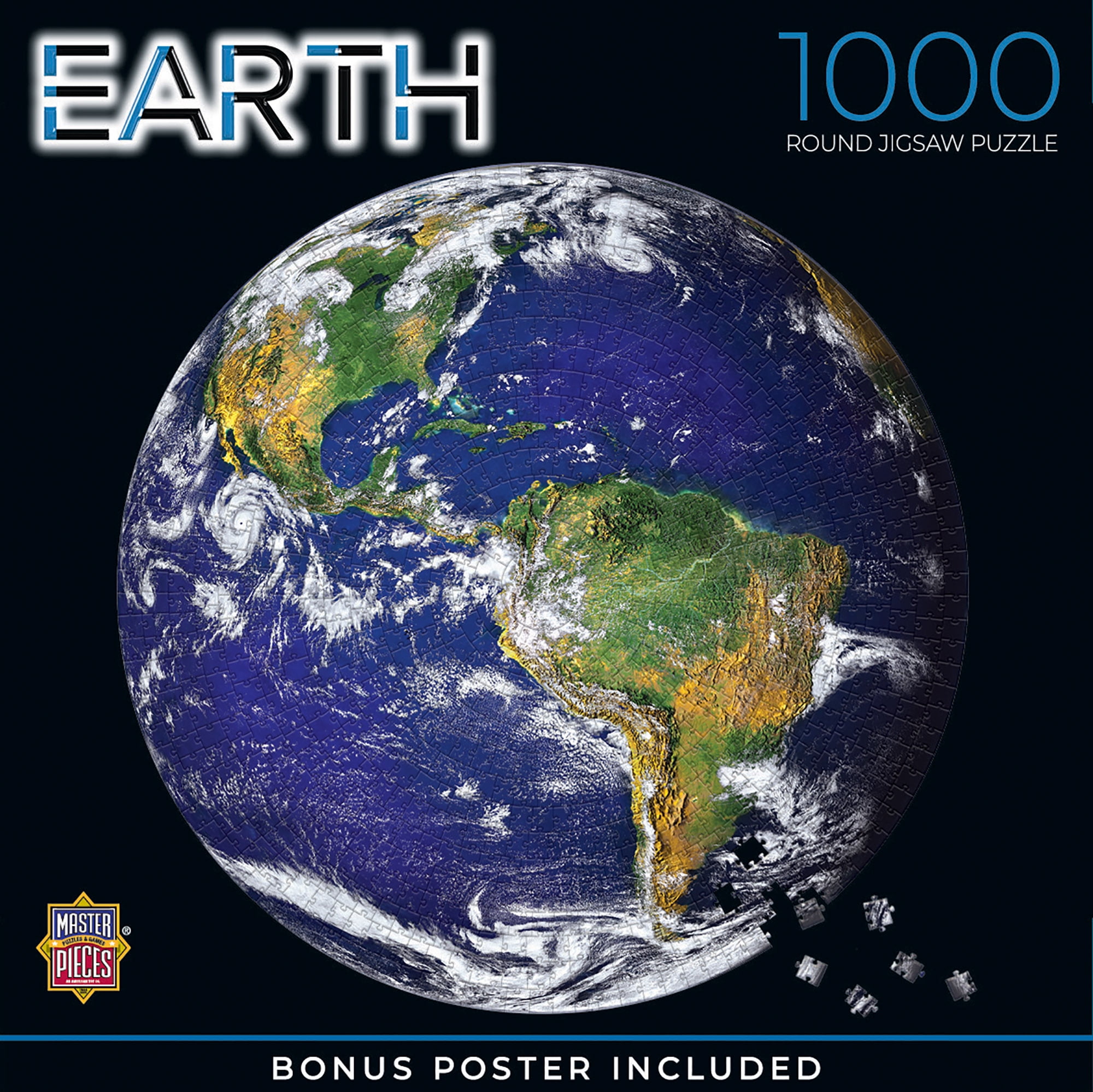 MasterPieces 1000 Piece Round Jigsaw Puzzle - The Earth - 25"x25 ...