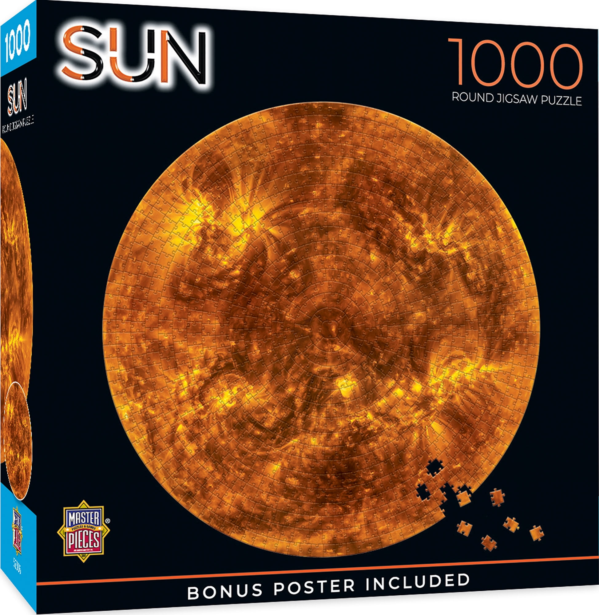 MasterPieces 1000 Piece Round Jigsaw Puzzle - The Sun - 25"x25 ...