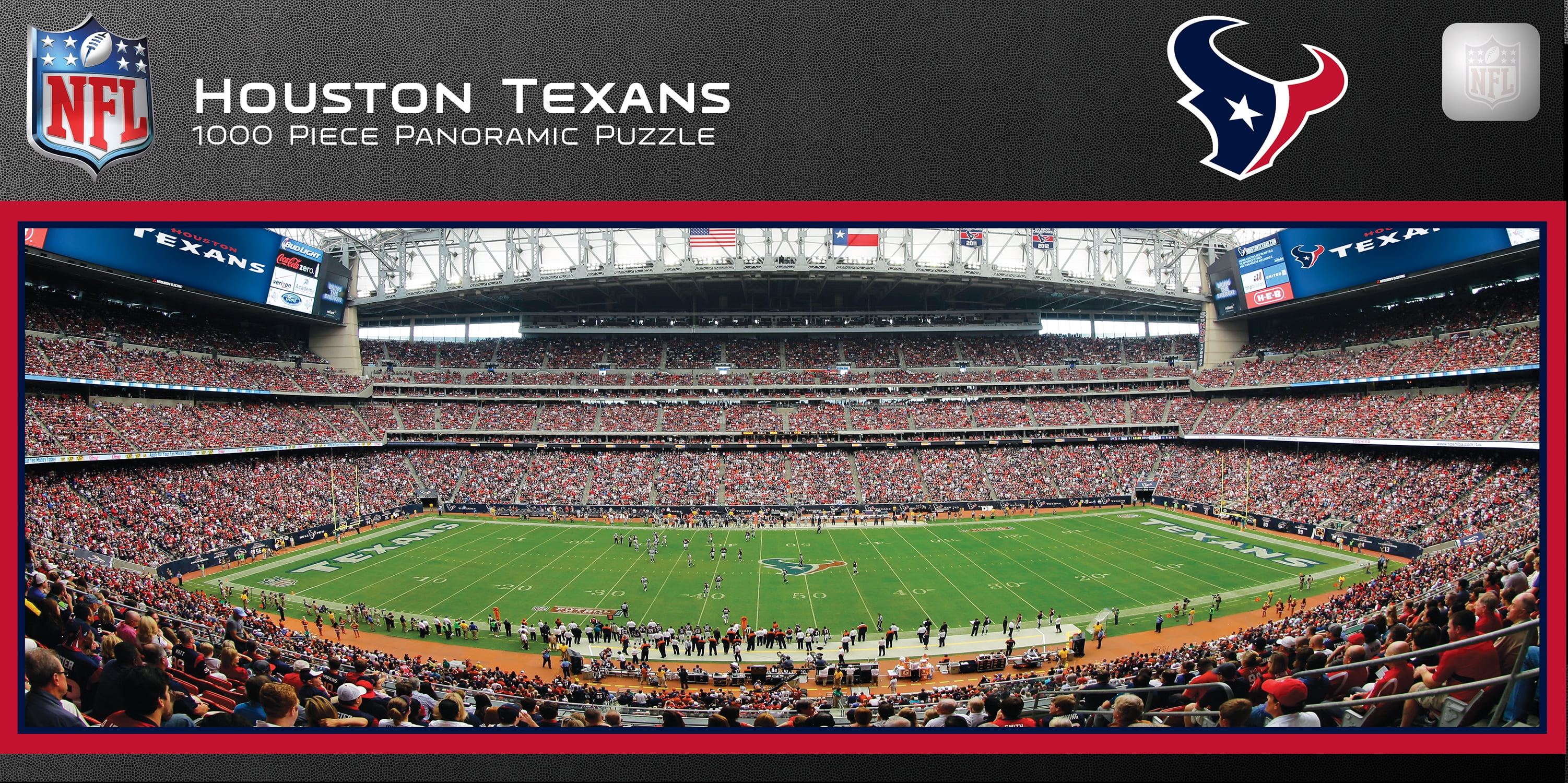 MasterPieces NFL Houston Texans 1000 Piece Panoramic Jigsaw Puzzle ...