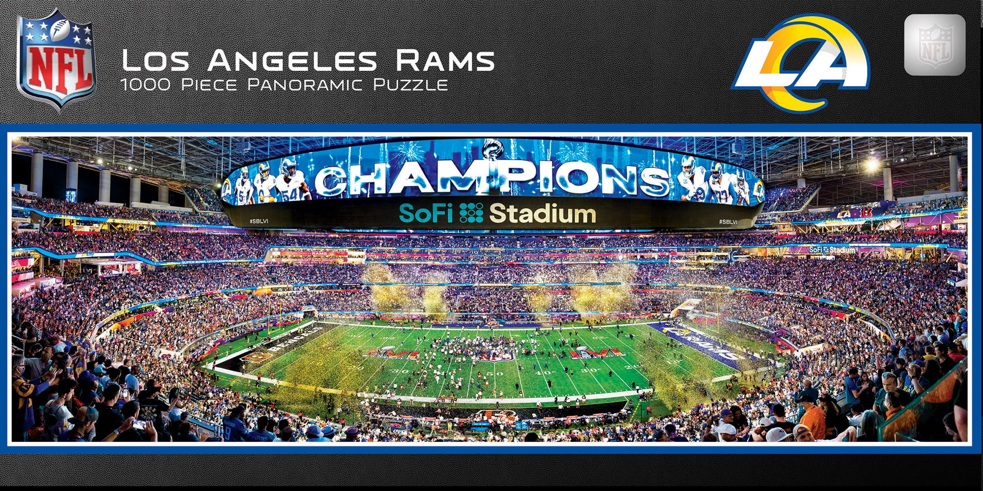 MasterPieces 1000 Piece Sports Panoramic Jigsaw Puzzle - NFL Los ...