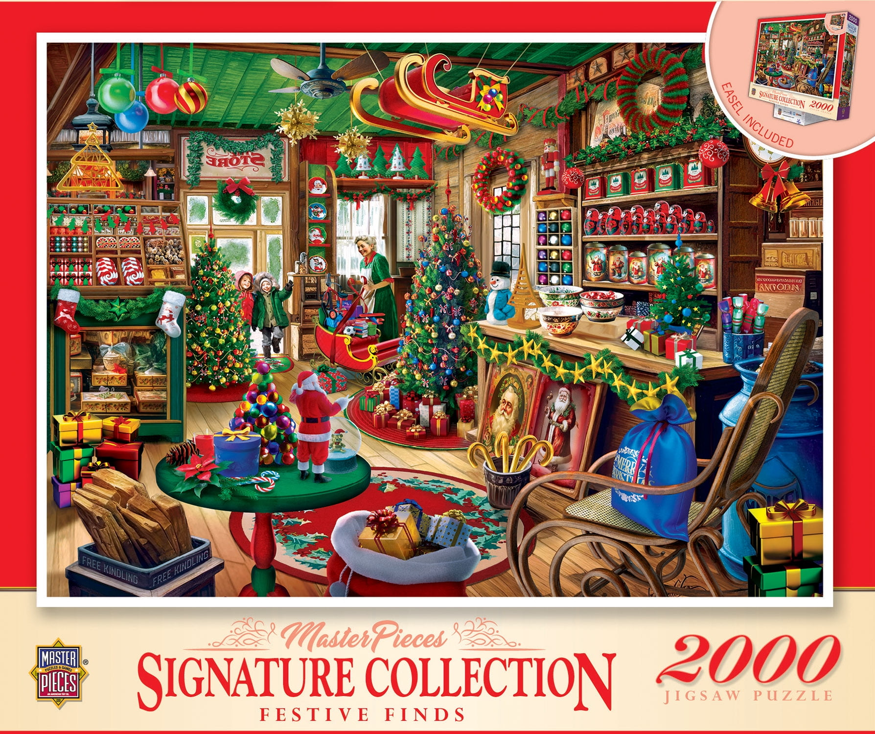 MasterPieces 2000 Piece Jigsaw Puzzle - Festive Finds - 39"x27" - Walmart.com