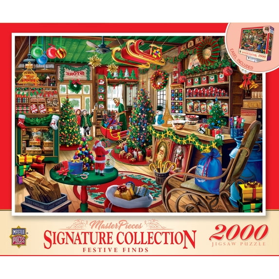 MasterPieces 2000 Piece Jigsaw Puzzle - Festive Finds - 39"x27 ...