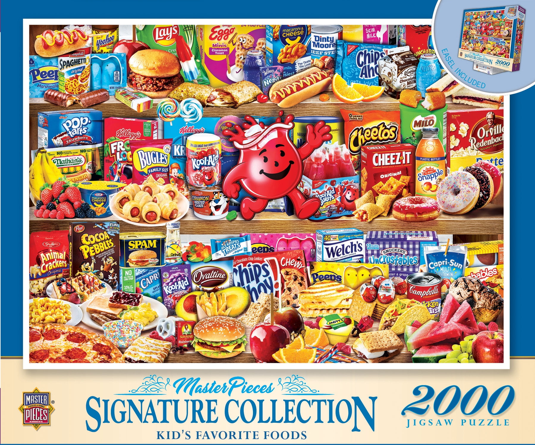 MasterPieces 2000 Piece Jigsaw Puzzle, Kids' Favorite Foods, Unique ...