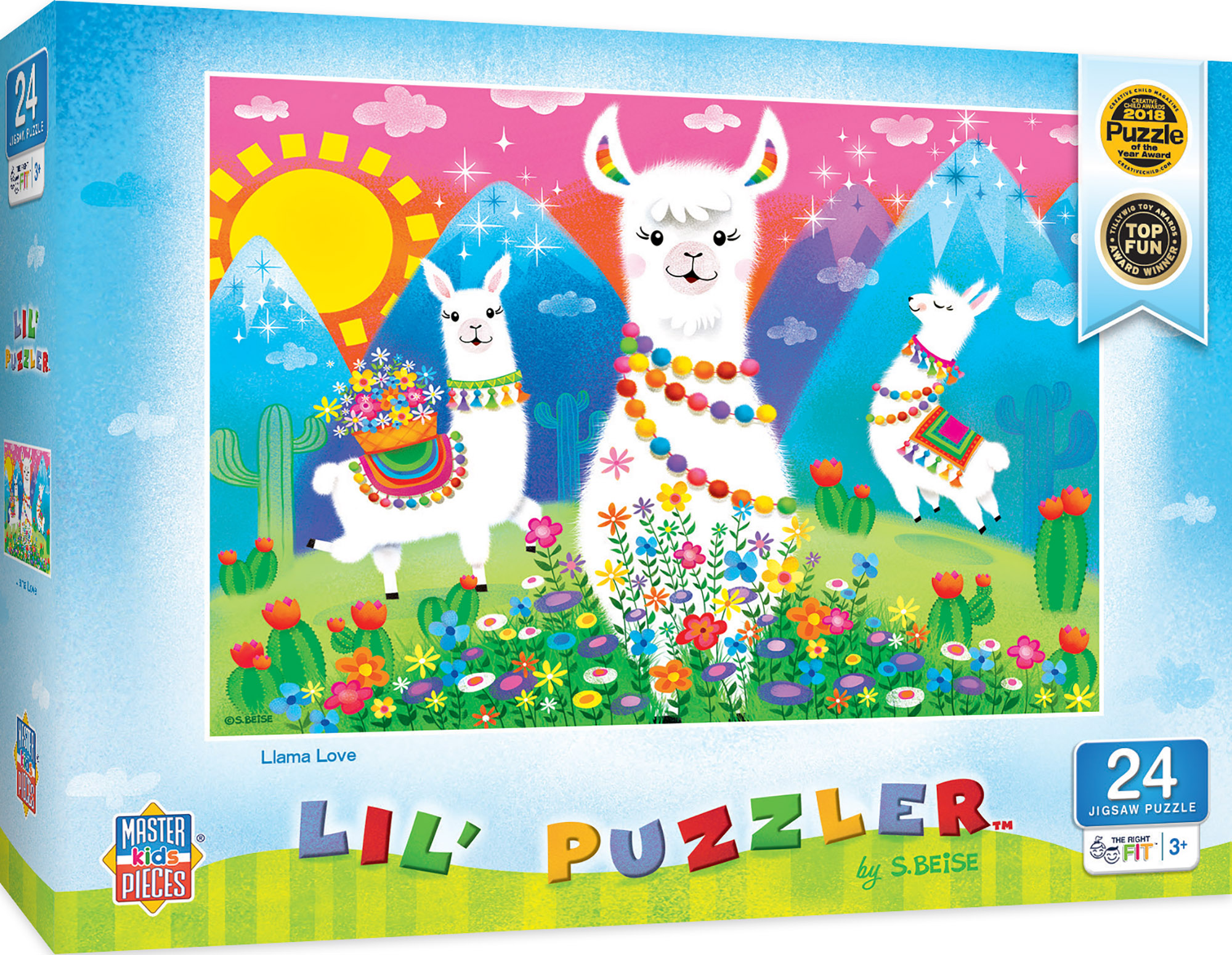 MasterPieces 24 Piece Jigsaw Puzzle for Kids - Llama Love - 19"x14 ...