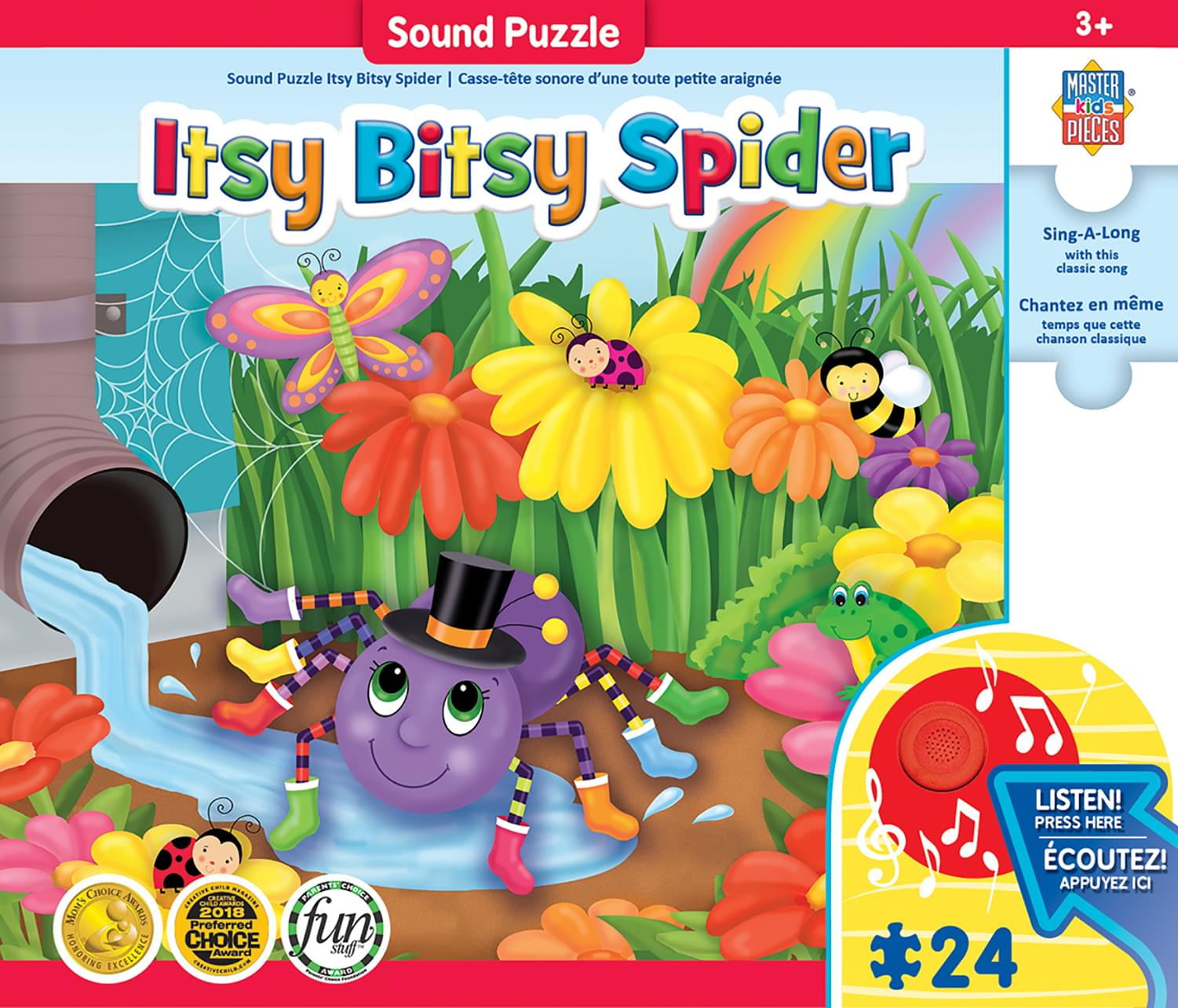 MasterPieces 24 Piece Sing-A-Long Sound Puzzle - Itsy Bitsy Spider - Walmart.com