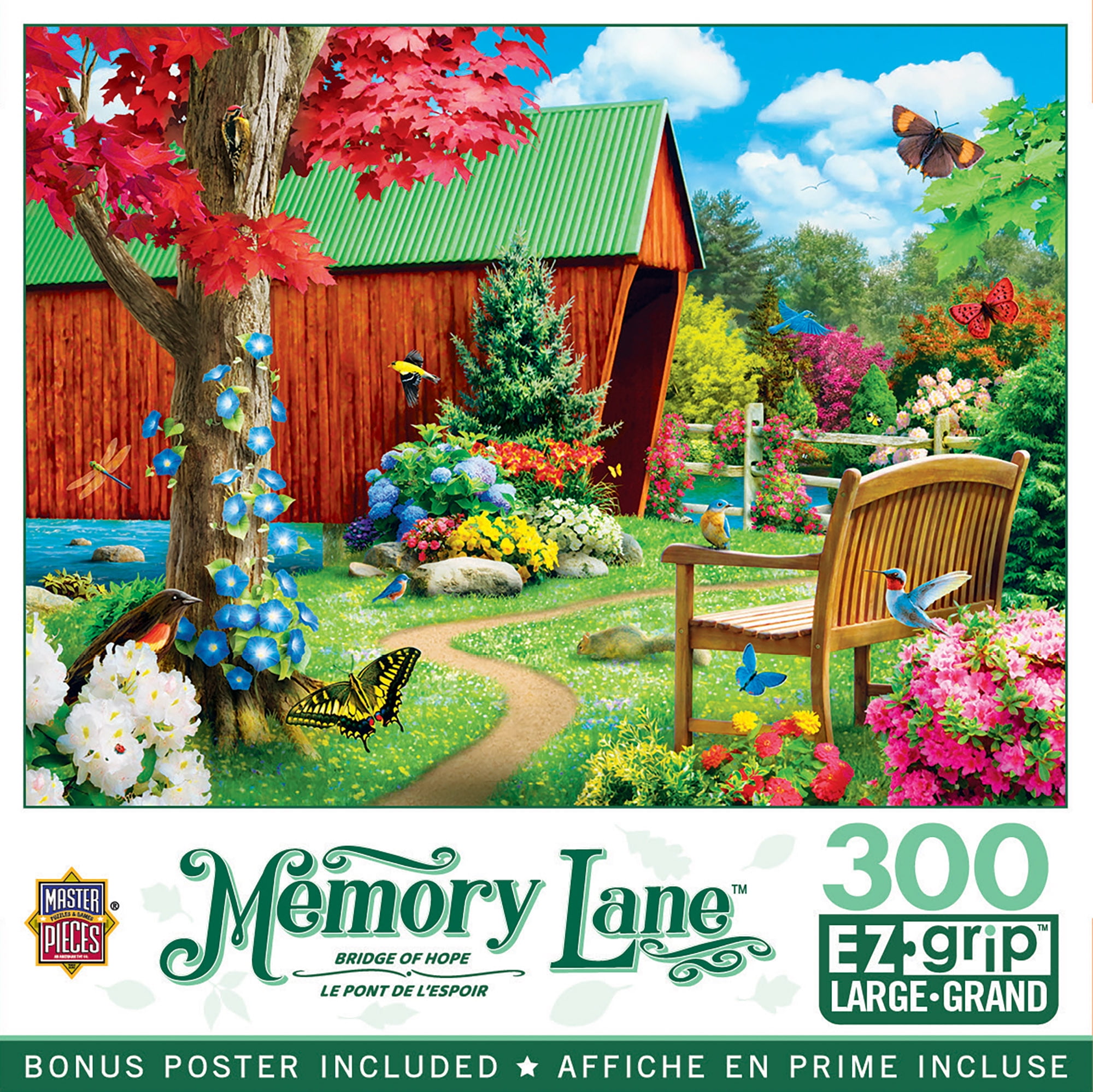 MasterPieces 300 Piece EZ Grip Jigsaw Puzzle - Bridge of Hope - 18"x24 ...