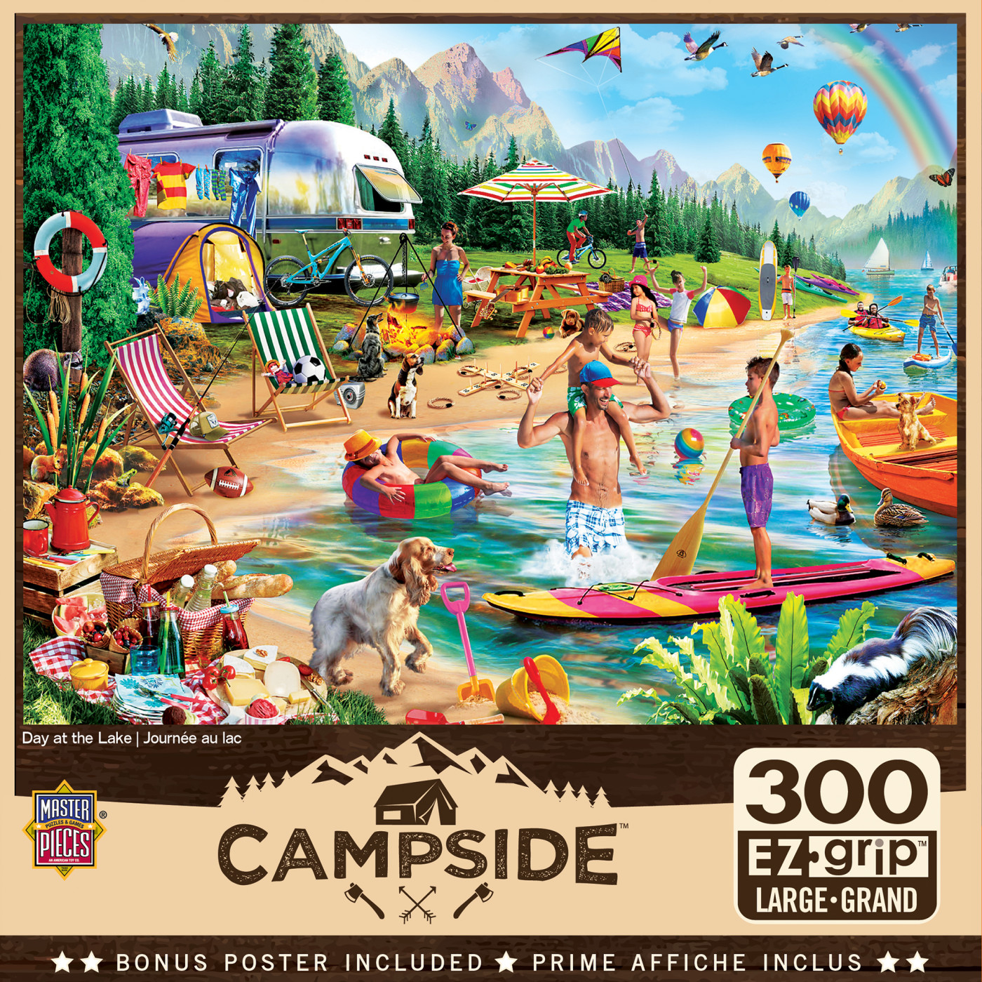 Buffalo Games Darrell Bush Autumn at the Lake 300 Large Piece Jigsaw ...