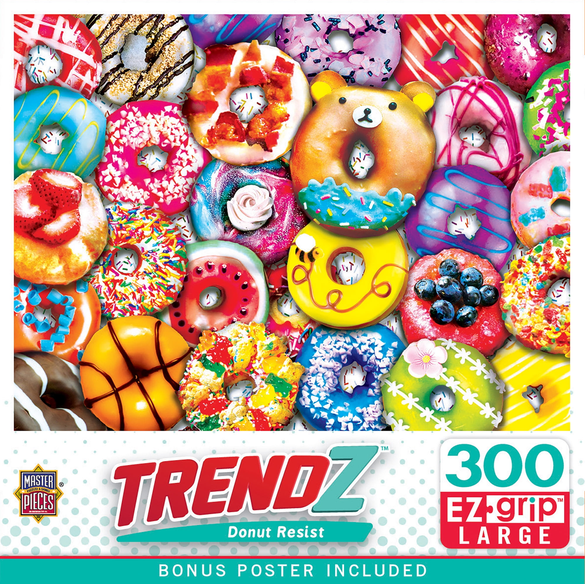 MasterPieces 300 Piece EZ Grip Jigsaw Puzzle - Donut Resist - 18"x24 ...