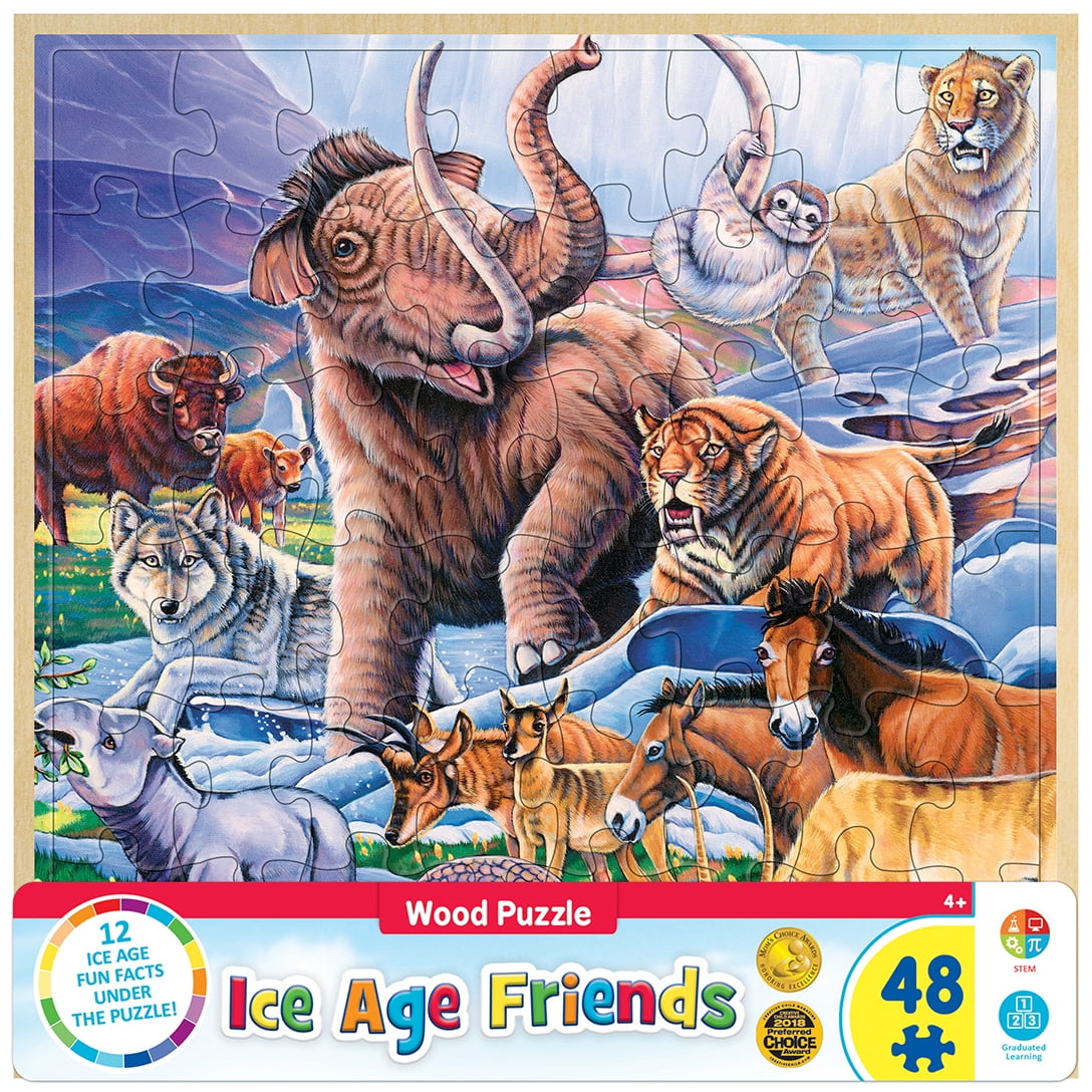 MasterPieces 48 Piece Jigsaw Puzzle for Kids - Ice Age Friends - 12"x12 ...