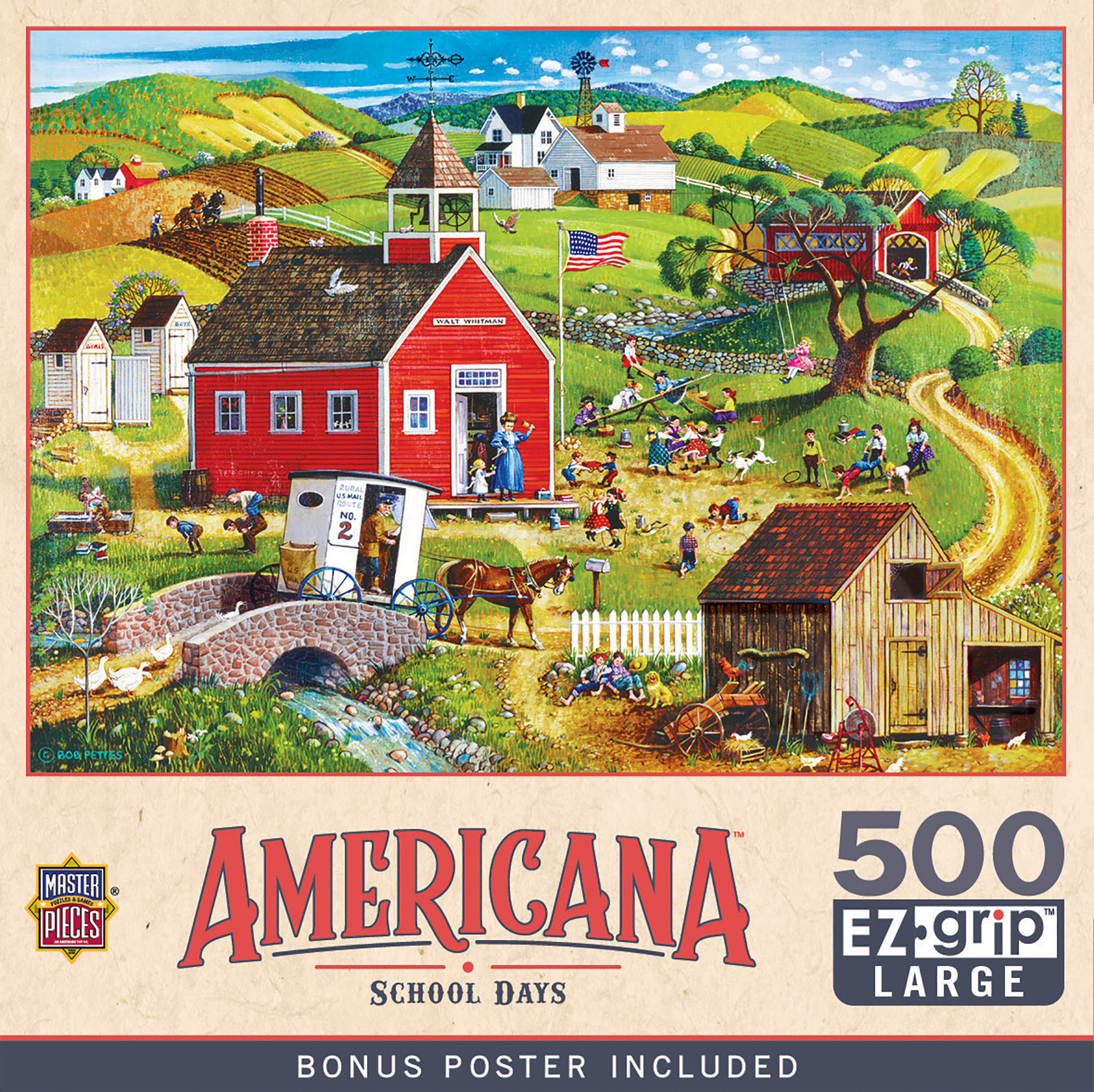 Springbok 500 Piece Jigsaw Puzzle Winter Windmill - Made in USA ...