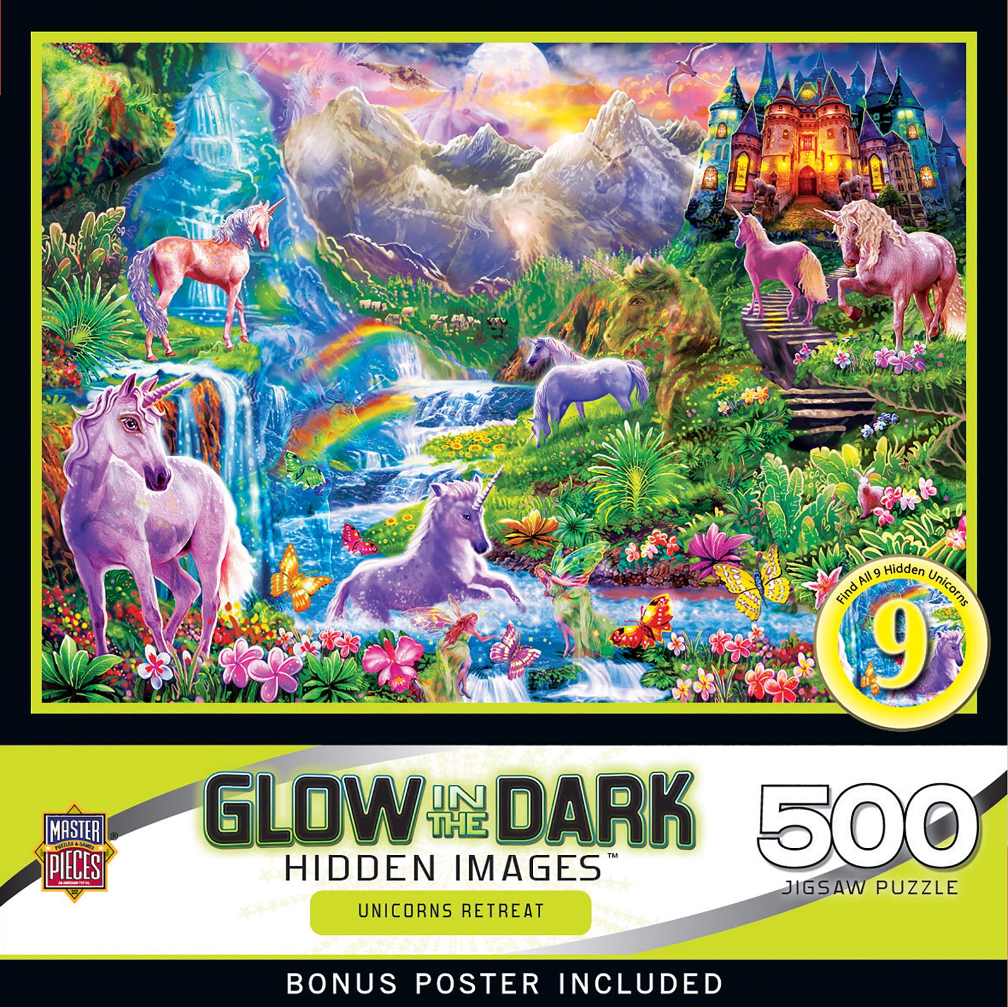 "MasterPieces Glow in the Dark Jigsaw Puzzle for Adults & Teens ...