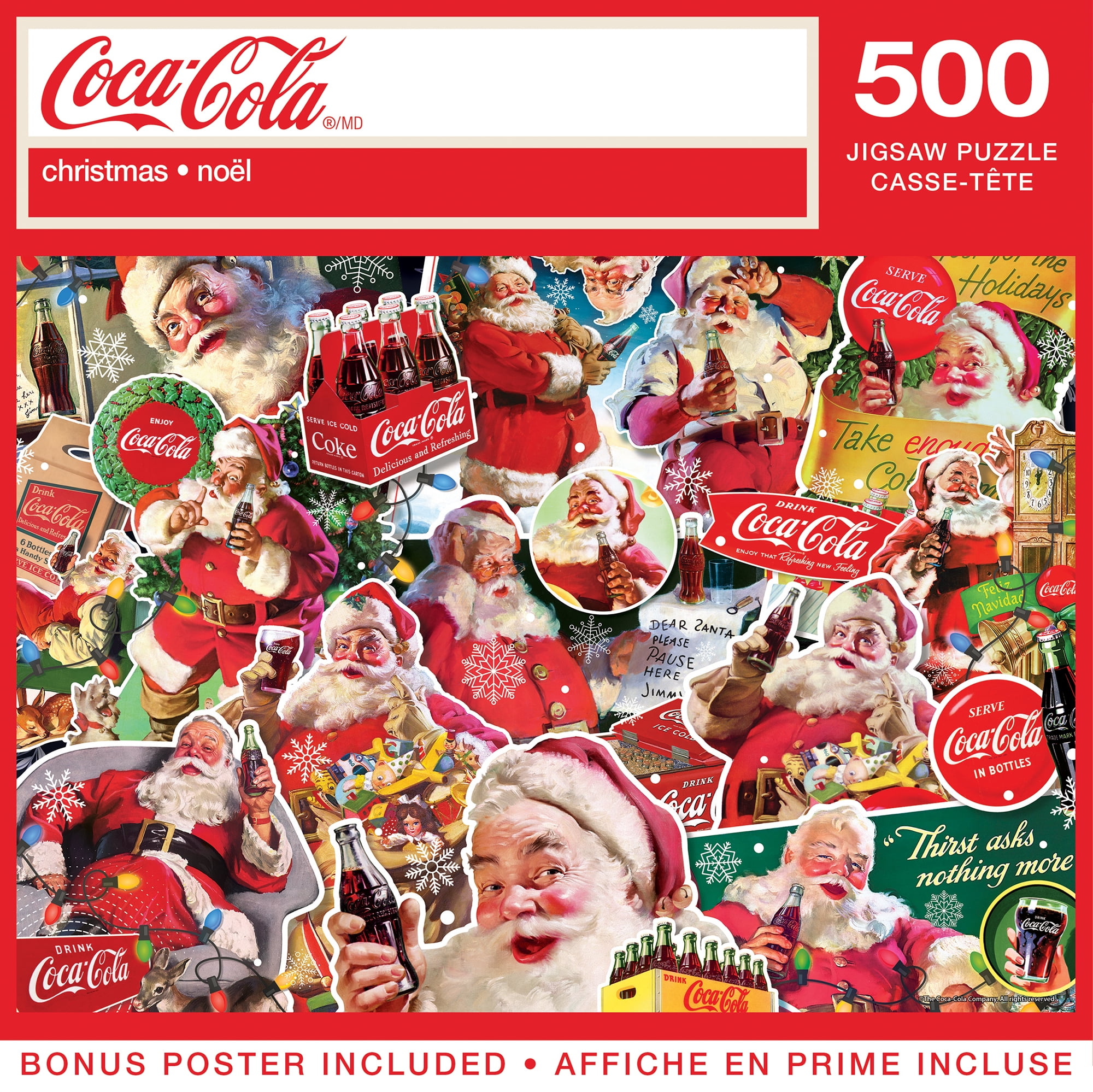 MasterPieces 500 Piece Jigsaw Puzzle - Coca-Cola Holiday - 15"x21 ...
