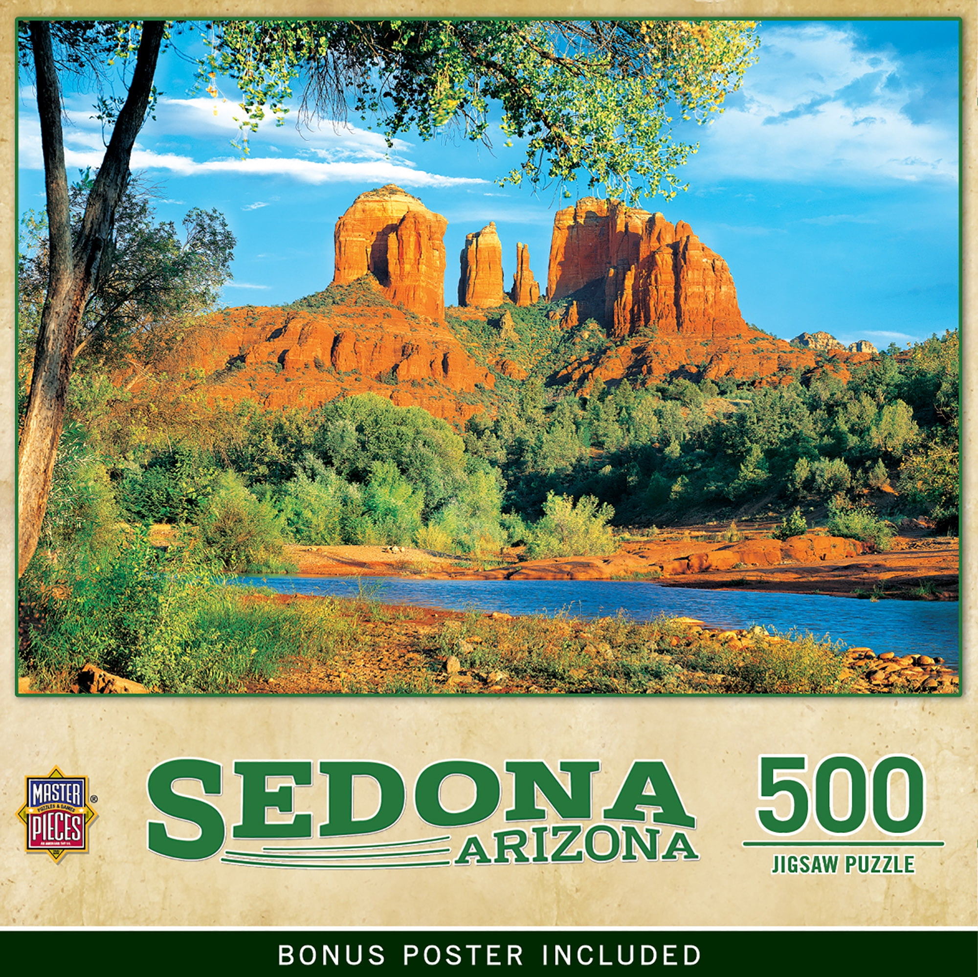 MasterPieces Sedona Arizona 500 Piece Jigsaw Puzzle for Adults - Red ...