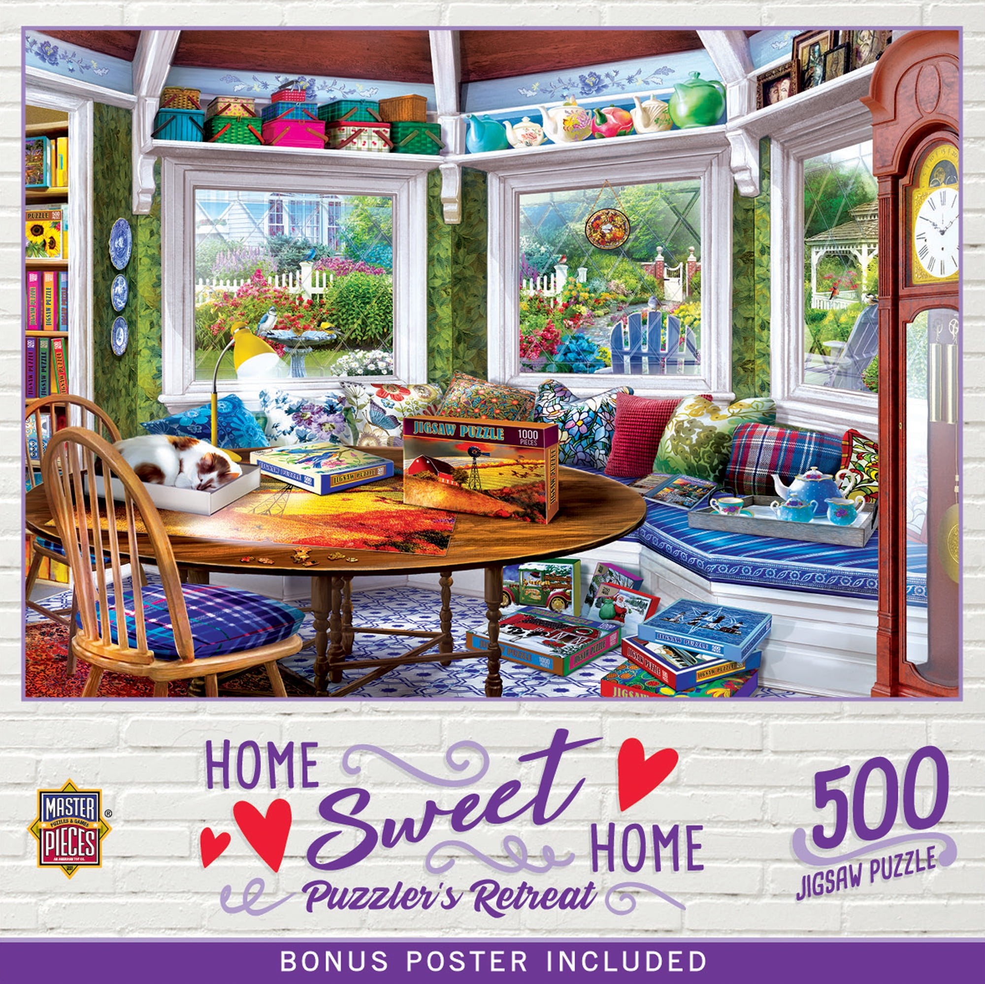 MasterPieces 500 Piece Jigsaw Puzzle - Puzzler's Retreat - 18"x24 ...