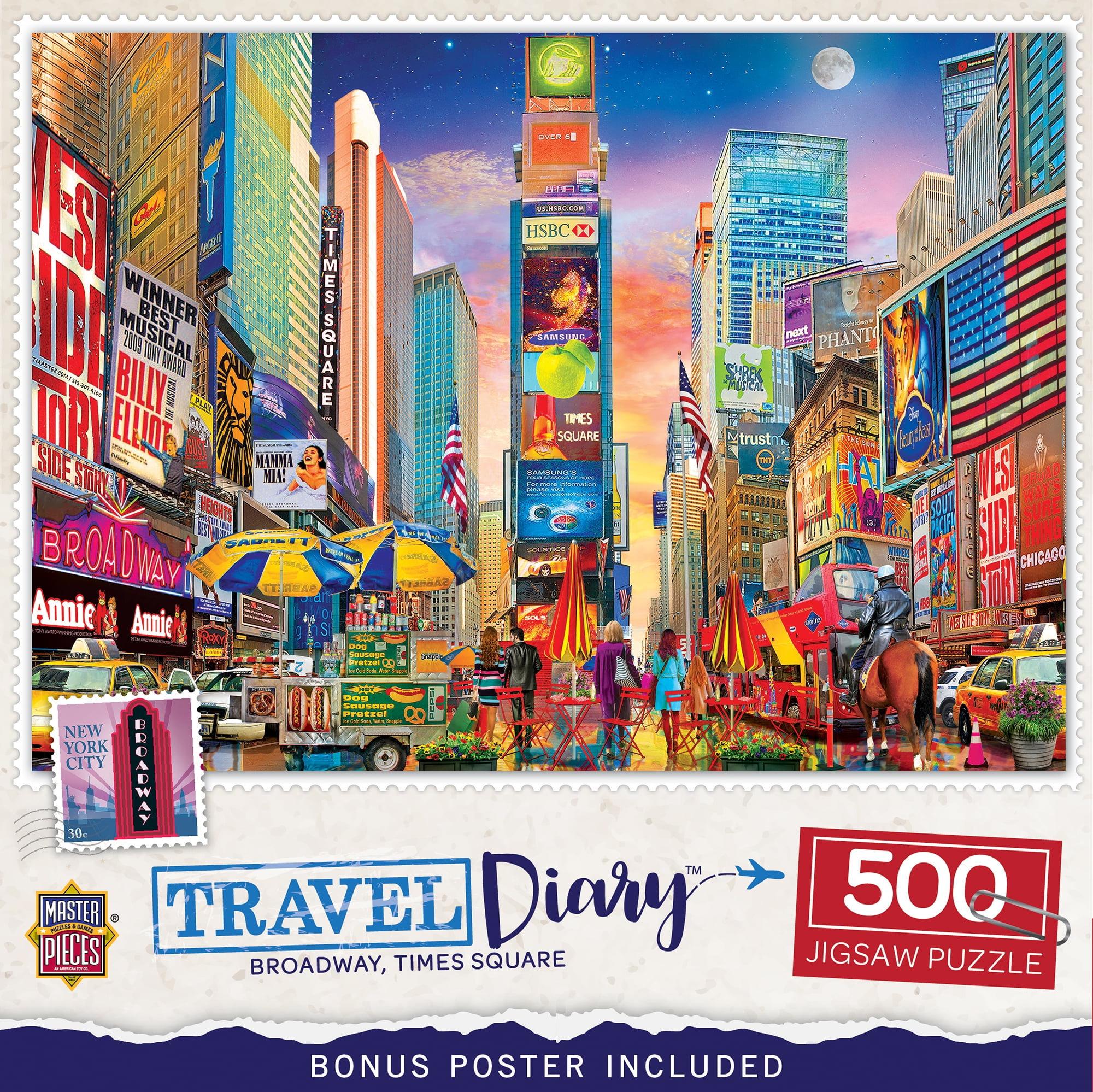 MasterPieces 500 Piece Jigsaw Puzzle for Adults - Broadway, Times ...