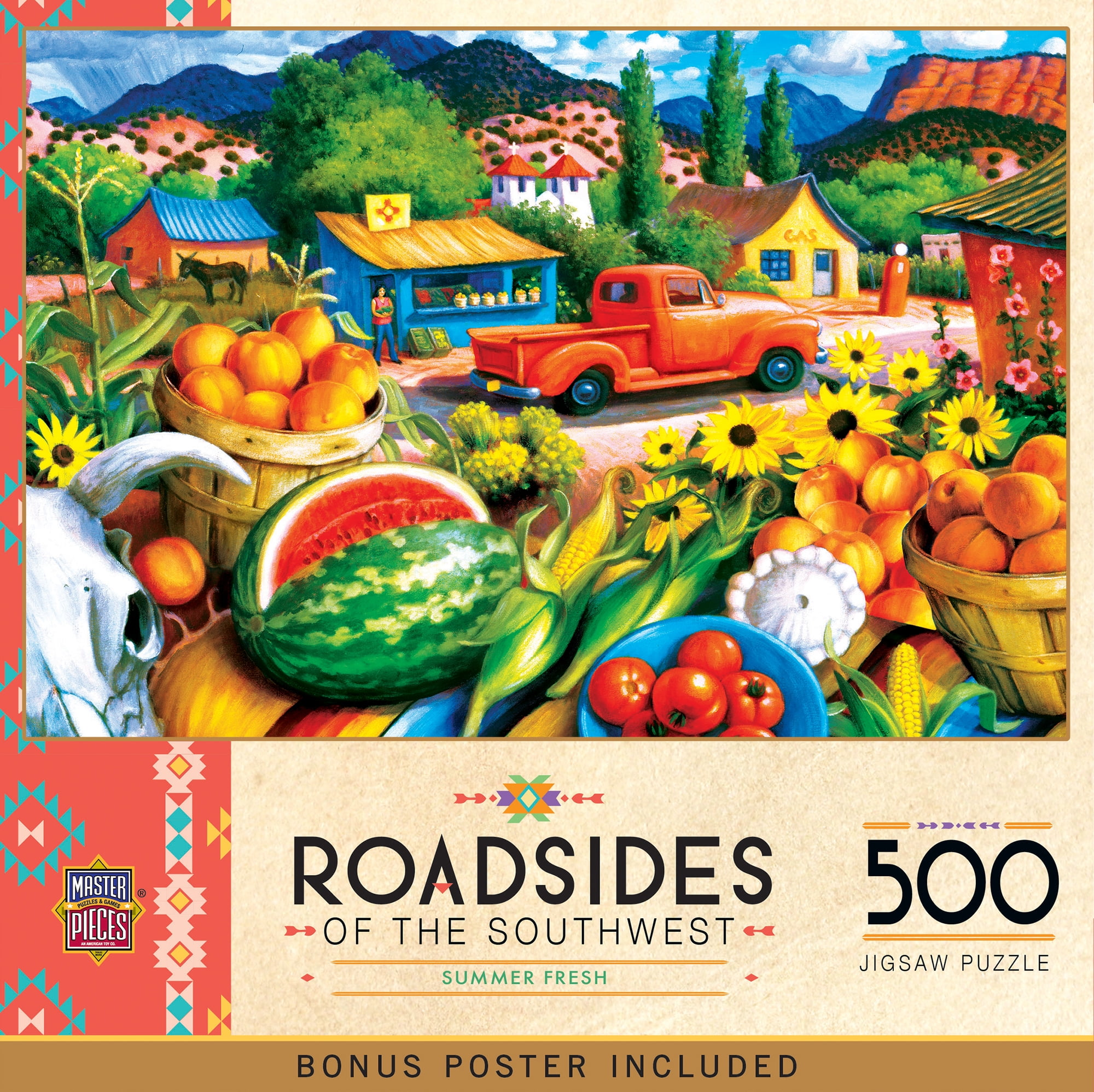 MasterPieces Roadsides 500 Piece Jigsaw Puzzle for Adults - Summer ...