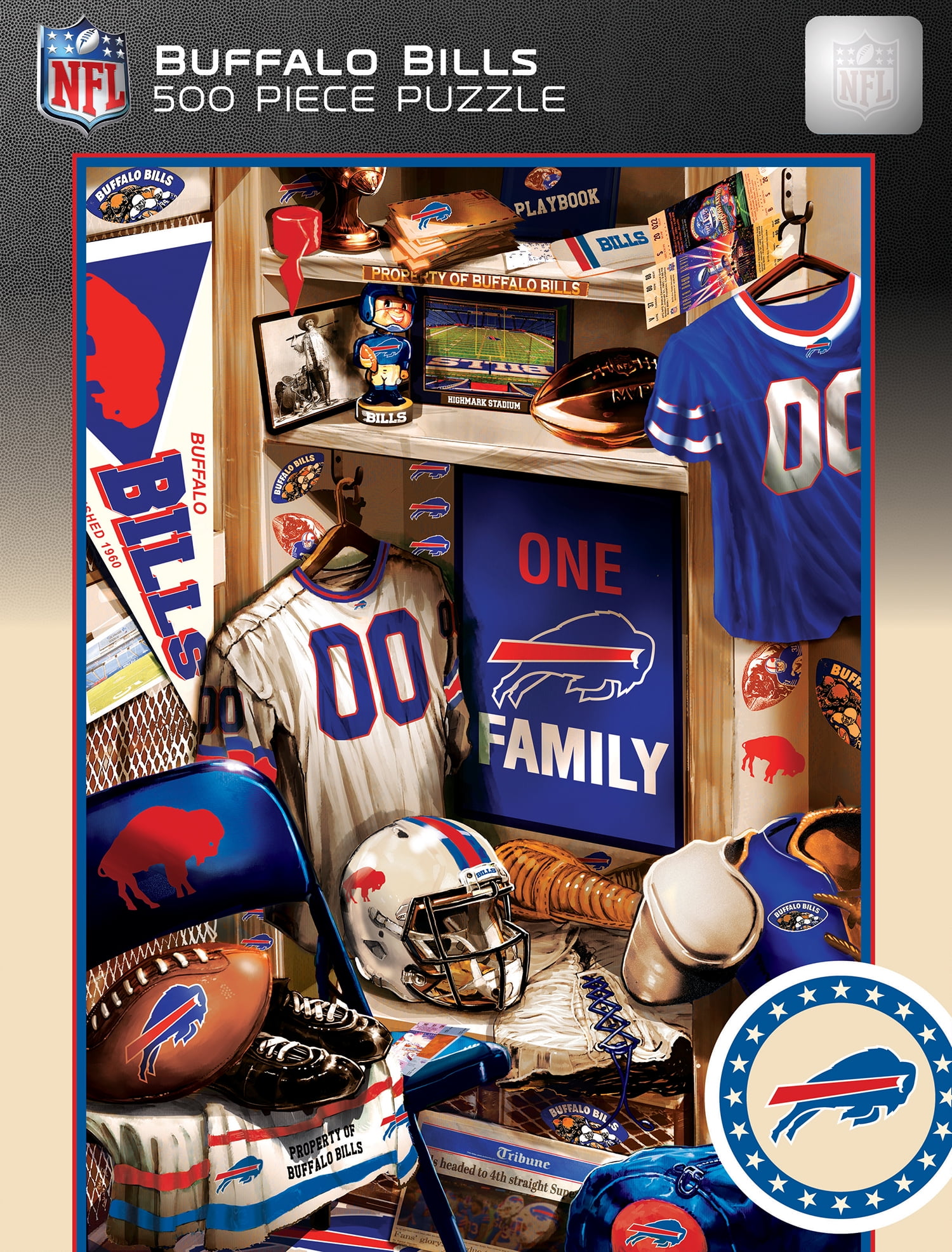 MasterPieces 500 Piece Puzzle - Buffalo Bills Locker Room - 15"x21 ...