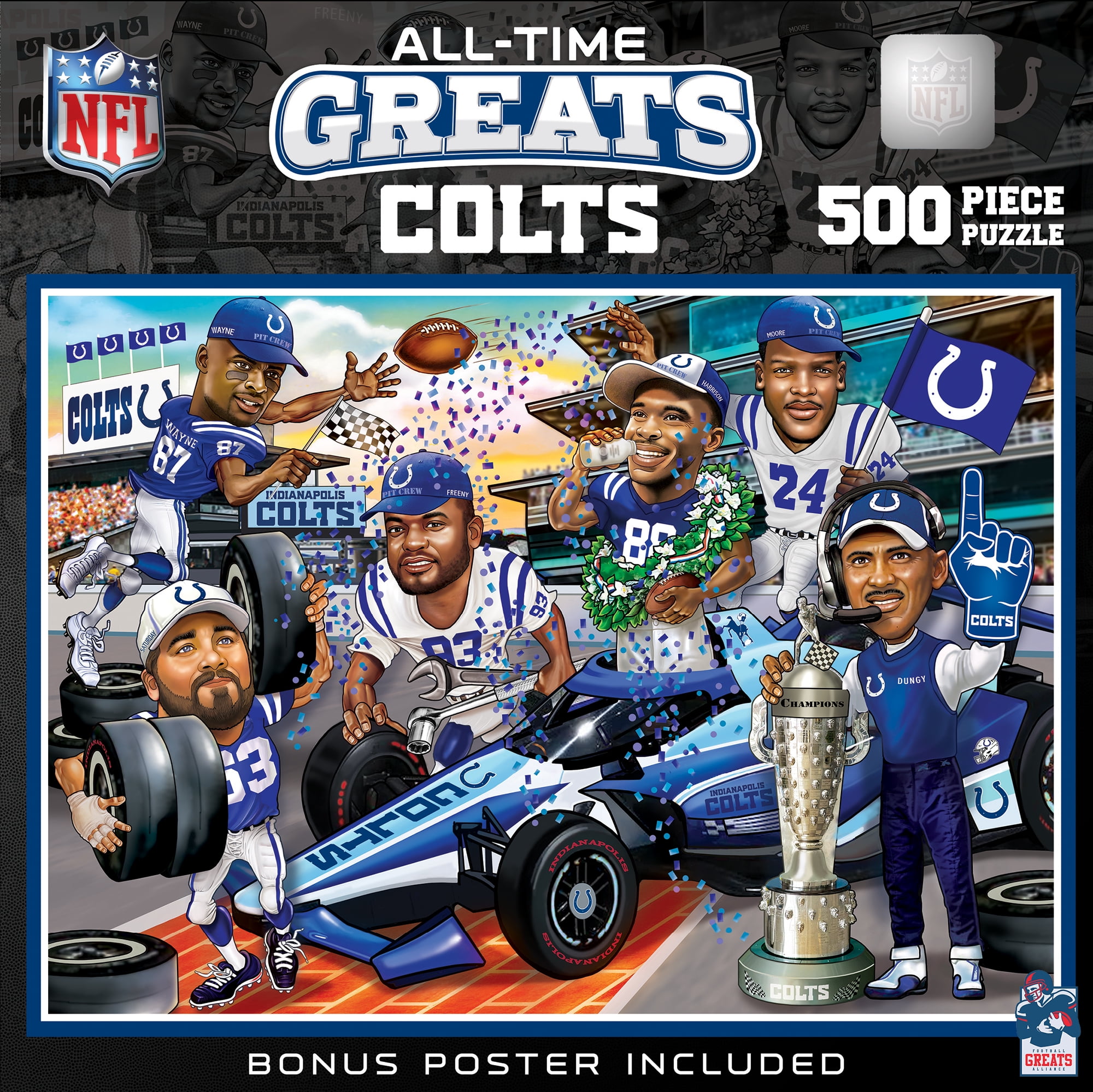 MasterPieces 500 Piece Puzzle - NFL Indianapolis Colts All-Time Greats ...