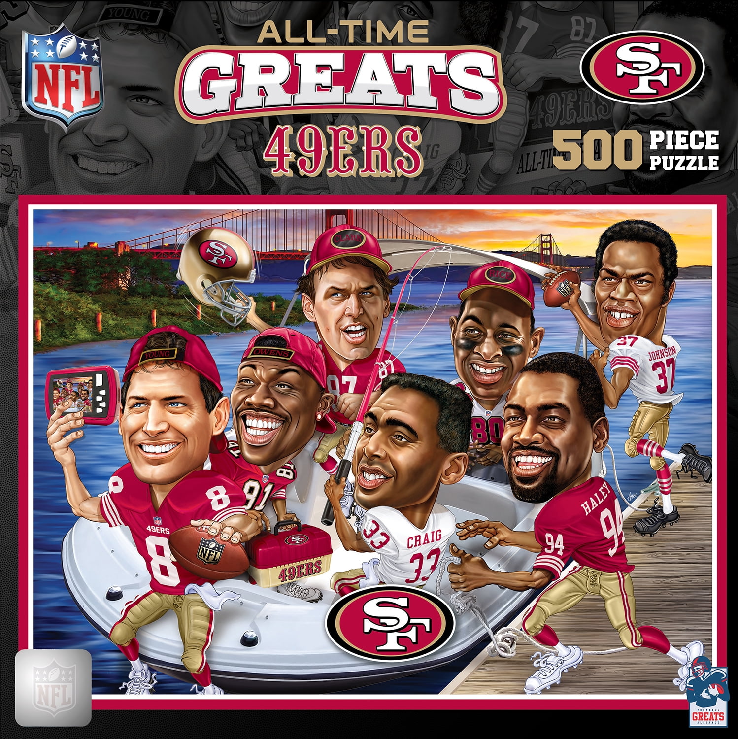 MasterPieces 500 Piece Puzzle - NFL San Francisco 49ers All-Time Greats ...