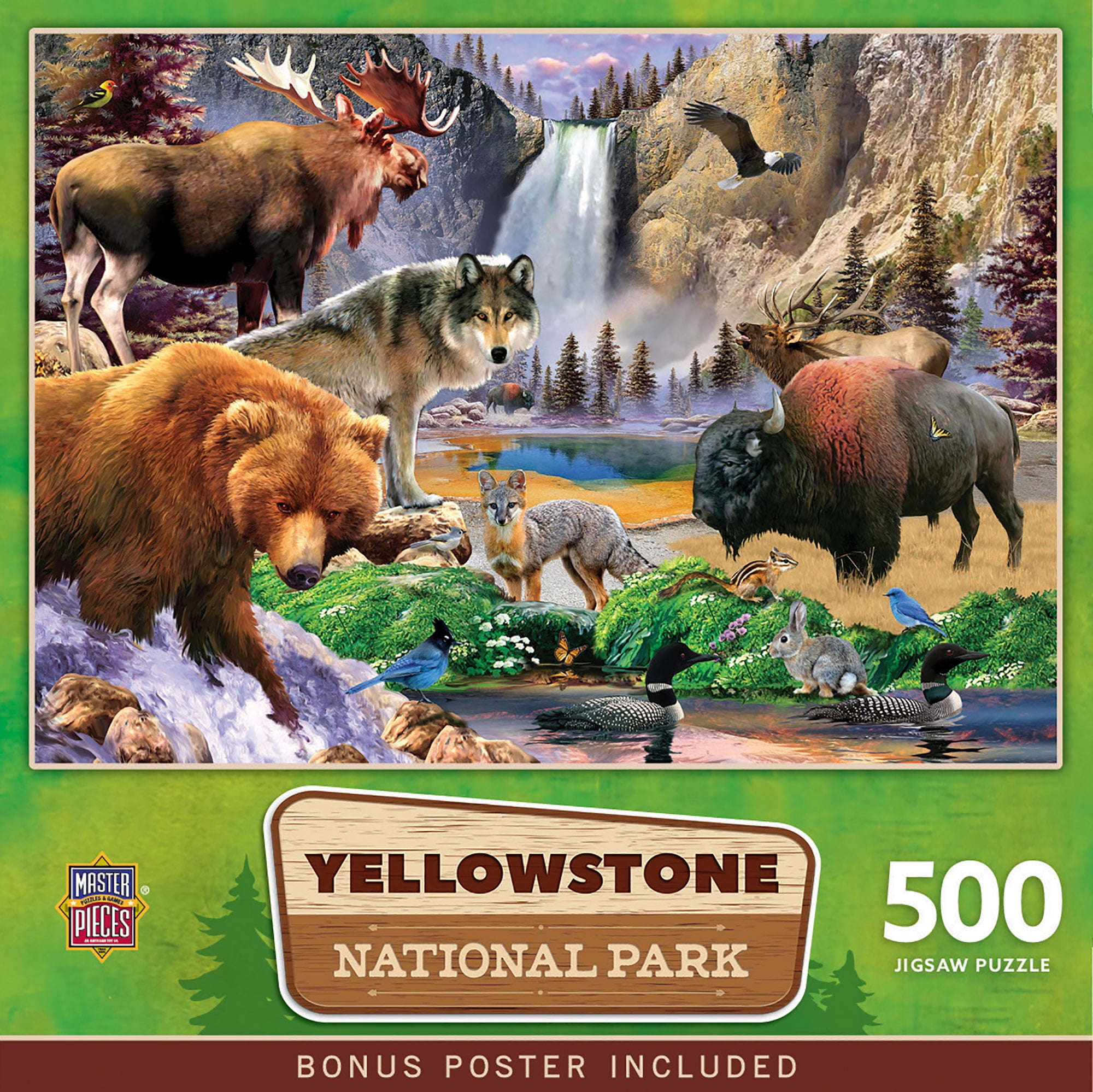 MasterPieces 500 Pieces Puzzle - Yellowstone National Park - 15"x21 ...