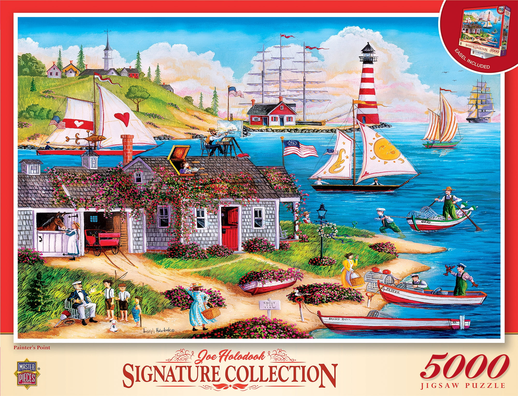 MasterPieces 5000 Piece Puzzle - Painter's Point - Flawed - Walmart.com